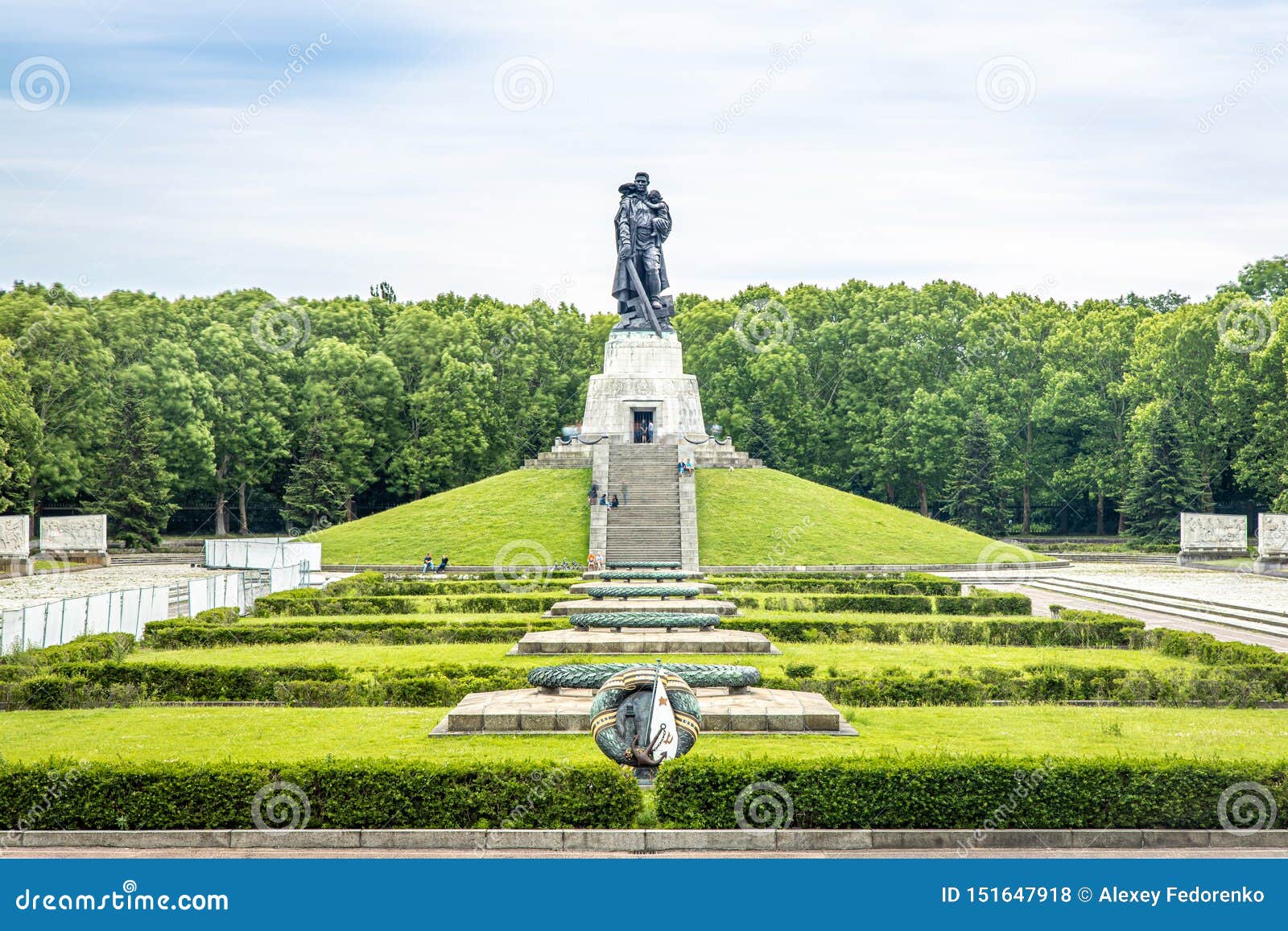 Soviet Era Treptow Park in East Berlin Stock Photo - Image of ...