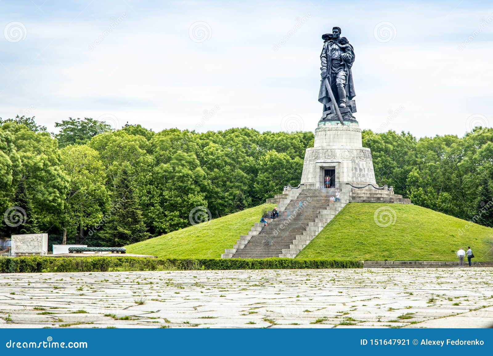 Soviet Era Treptow Park in East Berlin Stock Image - Image of landmark ...