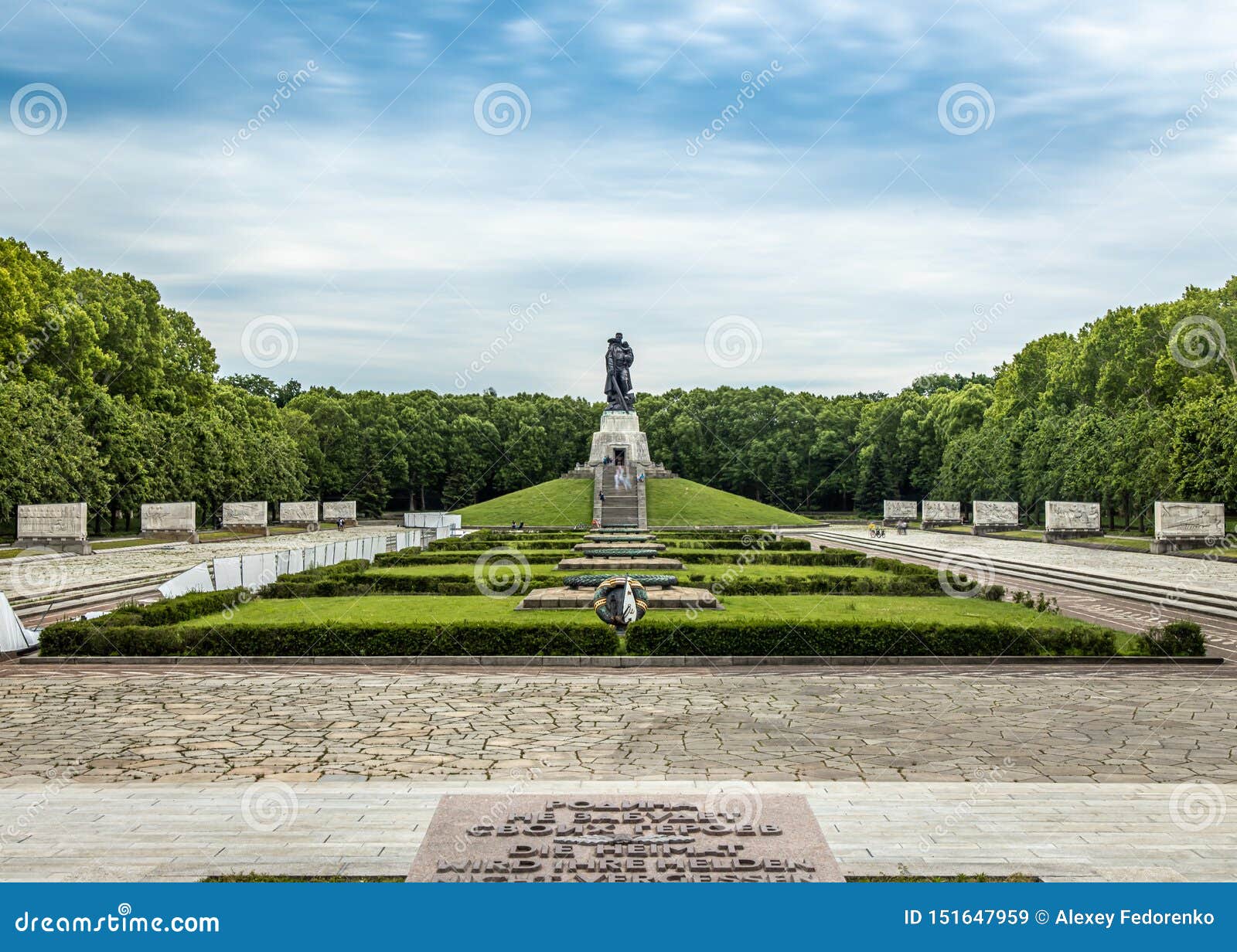 Soviet Era Treptow Park in East Berlin Stock Image - Image of park ...