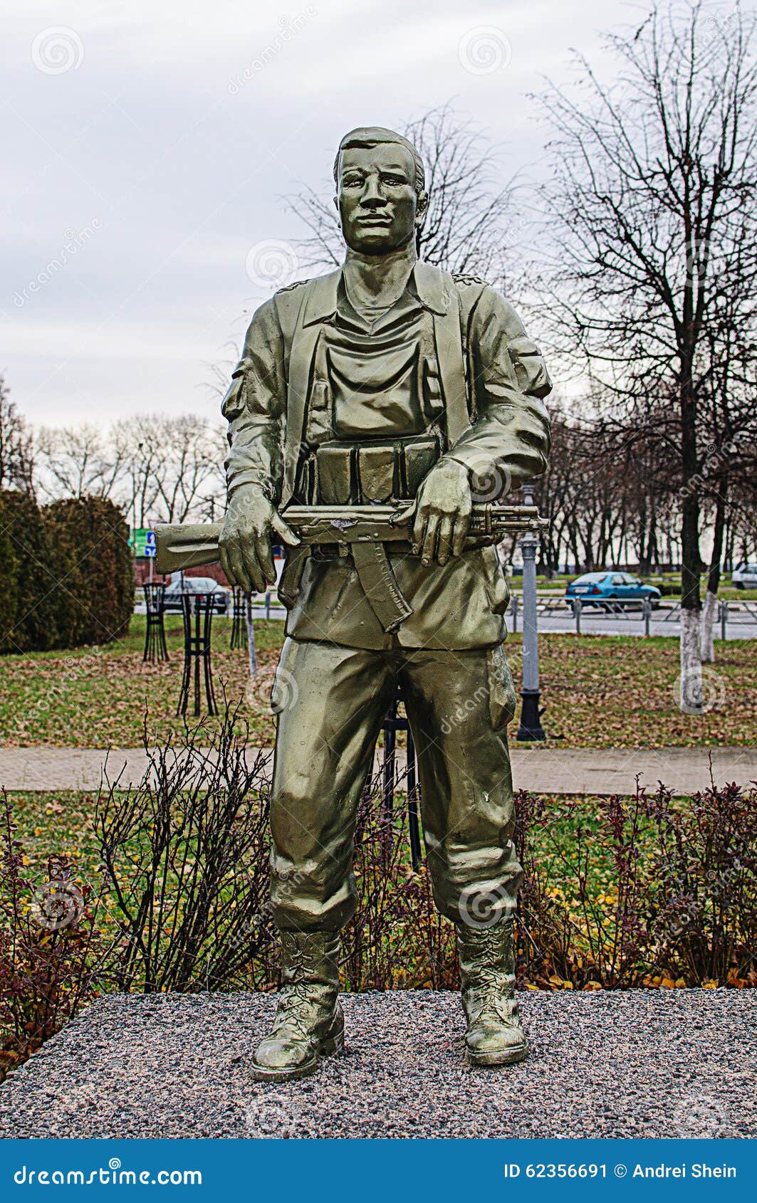 Soviet Era WW2 Memorial in Belarus Stock Image - Image of battle ...