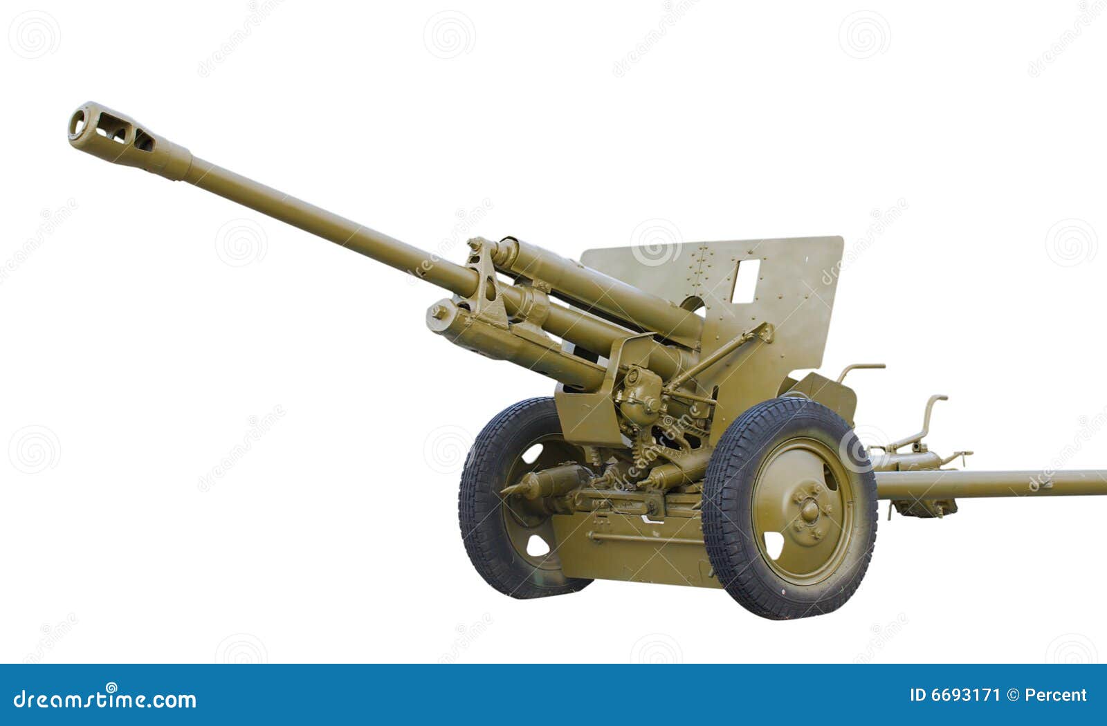 Soviet field gun stock image. Image of armor, protection - 6693171