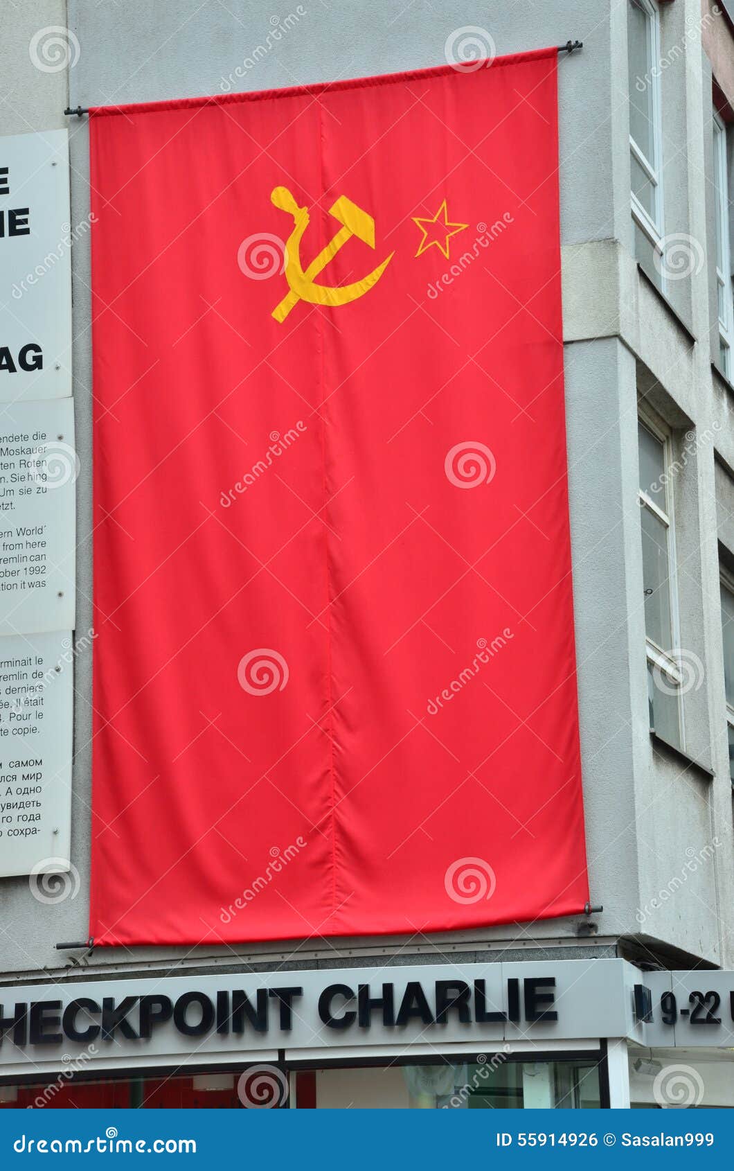 Soviet Flag stock photo. Image of emblem, russia, soviet - 55914926
