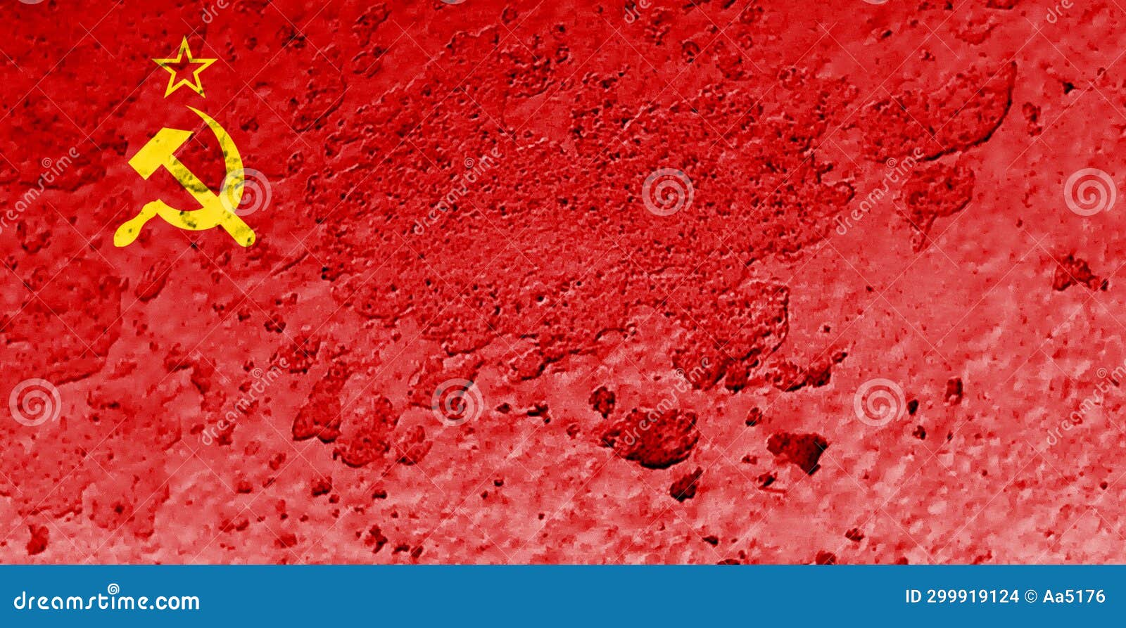 Soviet Flag Grange. Red Flag Of USSR. Flag Of Non-existent State. Retro ...