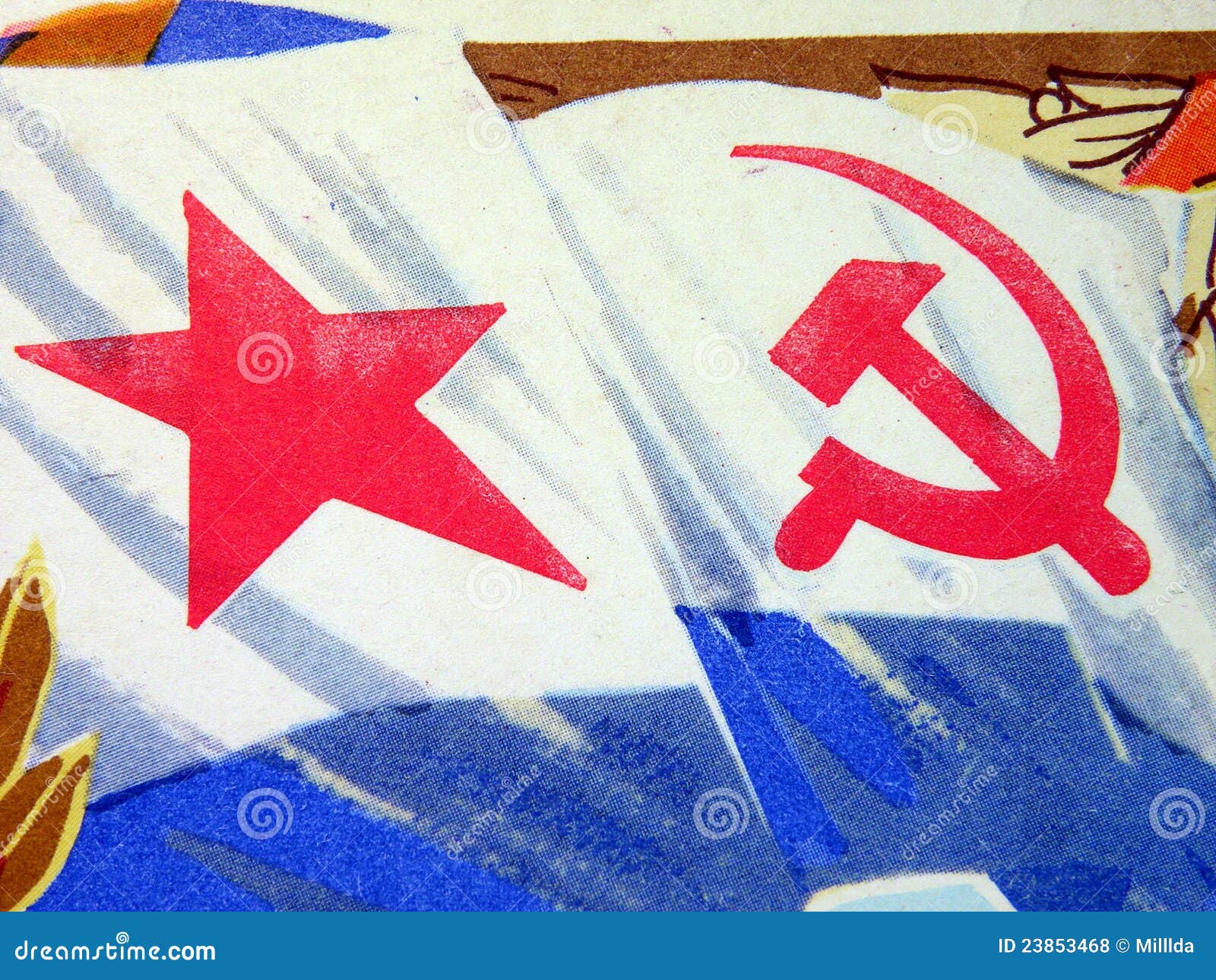 Soviet flags stock photo. Image of sickle, vintage, socialism - 23853468