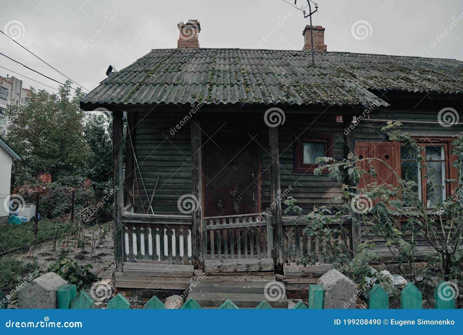 Soviet Gray Scary Badly Built House from the Cold War Stock Photo ...