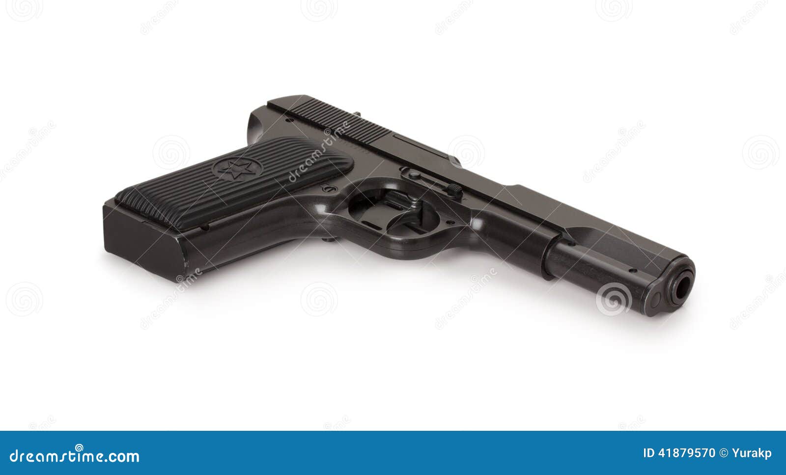Soviet Handgun TT (Tula, Tokarev) Isolated on White Background Stock ...