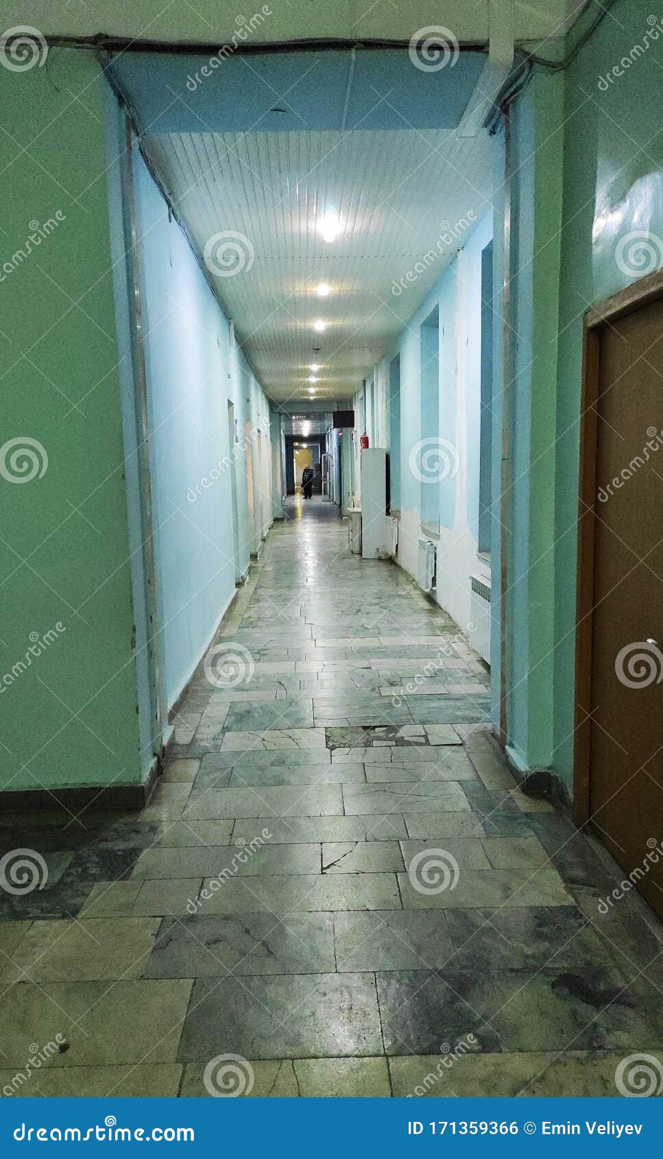 Soviet Hospital Building from Inside Stock Photo - Image of hall, green ...