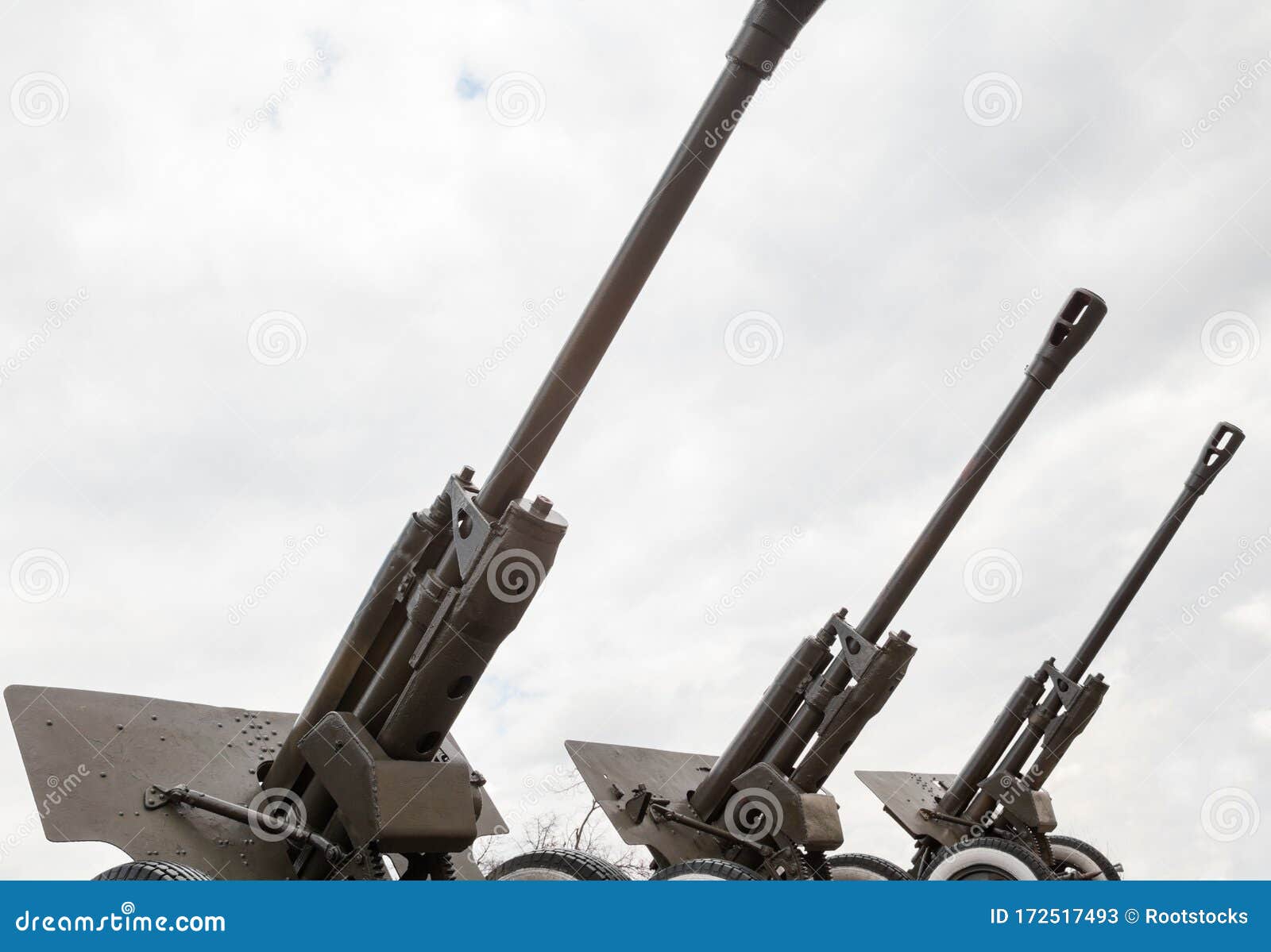 Soviet Howitzers Second World War Period Stock Image - Image of ...