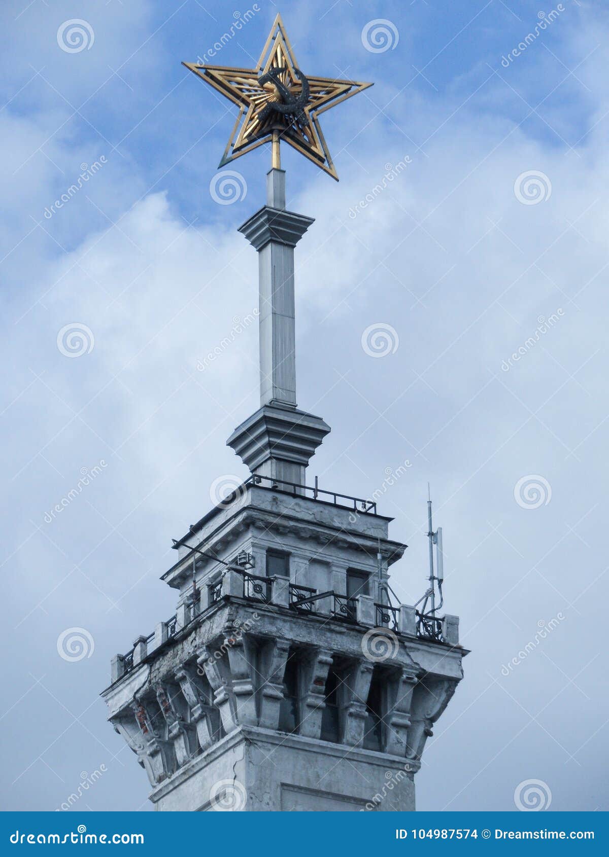 A soviet legacy stock photo. Image of painting, construction - 104987574