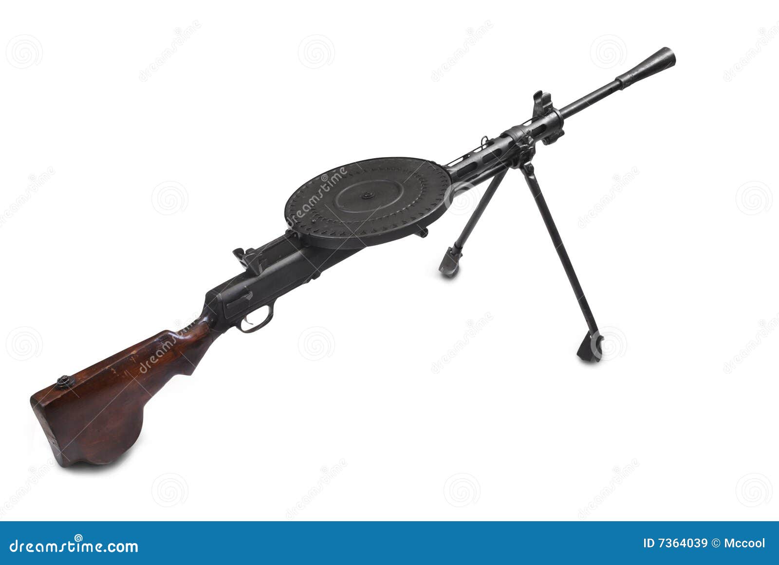 Soviet Light Machinegun DP-27 Stock Image - Image of machine, handle ...