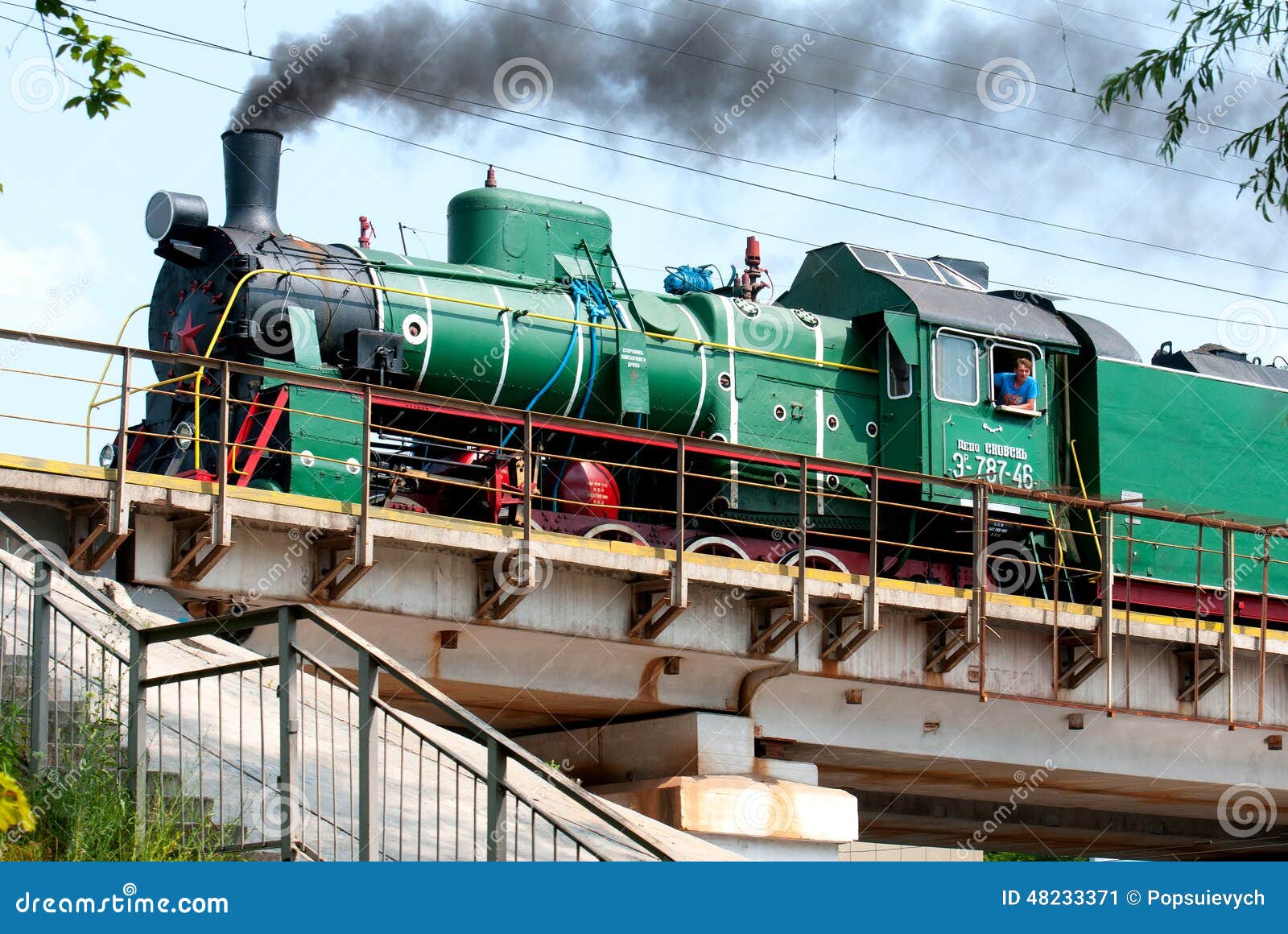 Soviet locomotive series E editorial photo. Image of retro - 48233371