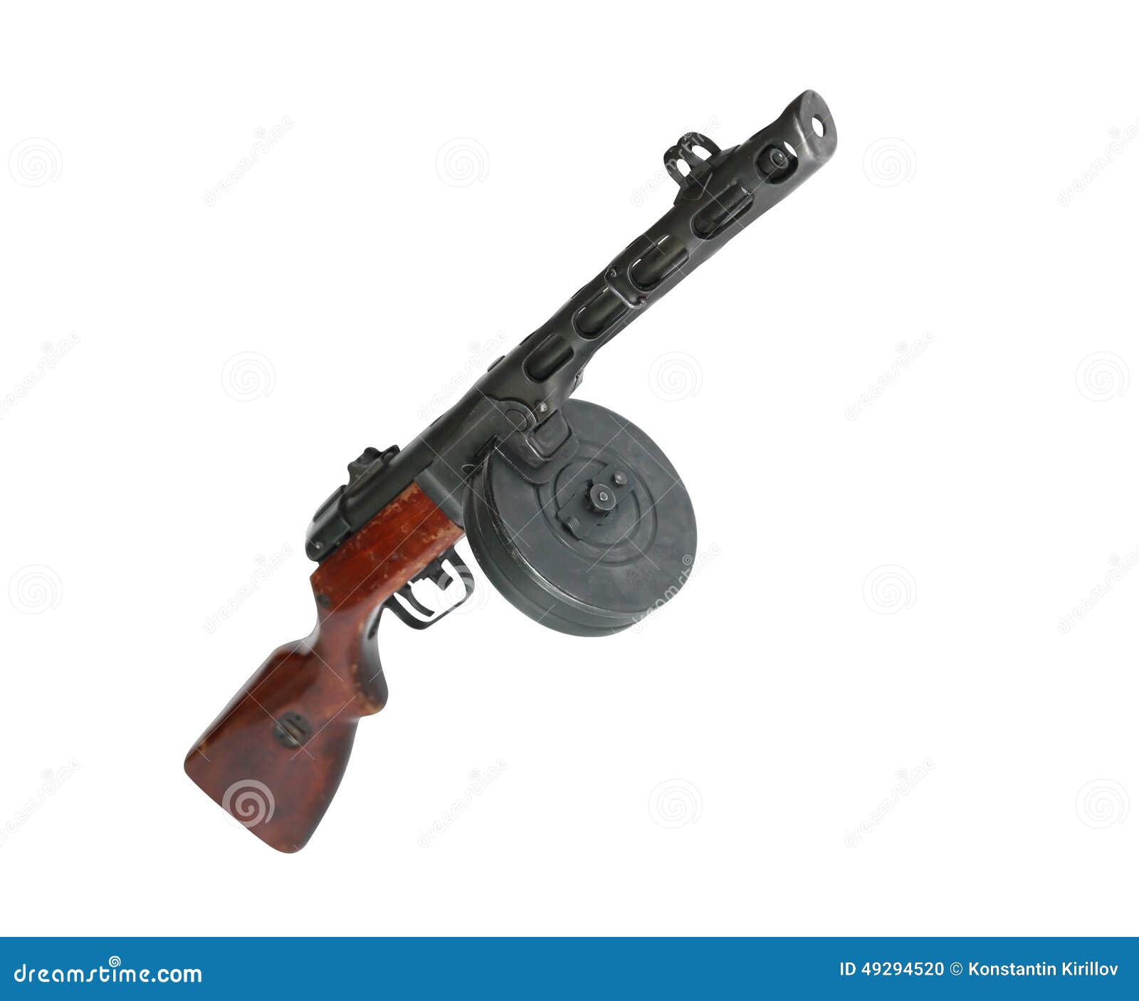 Soviet Submachine Gun Ppsh Royalty-Free Stock Photo | CartoonDealer.com ...