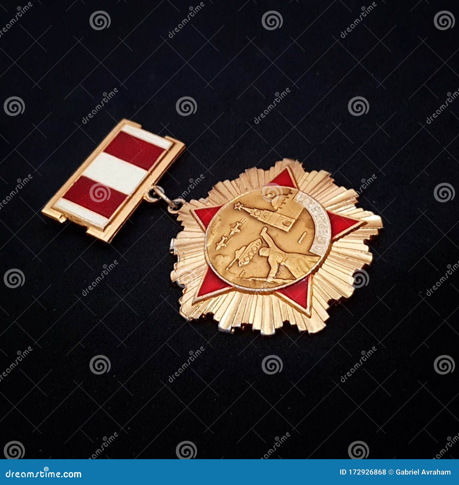 Soviet Medal Badge Veteran Ww2 Stock Photo - Image of veteran, soviet ...