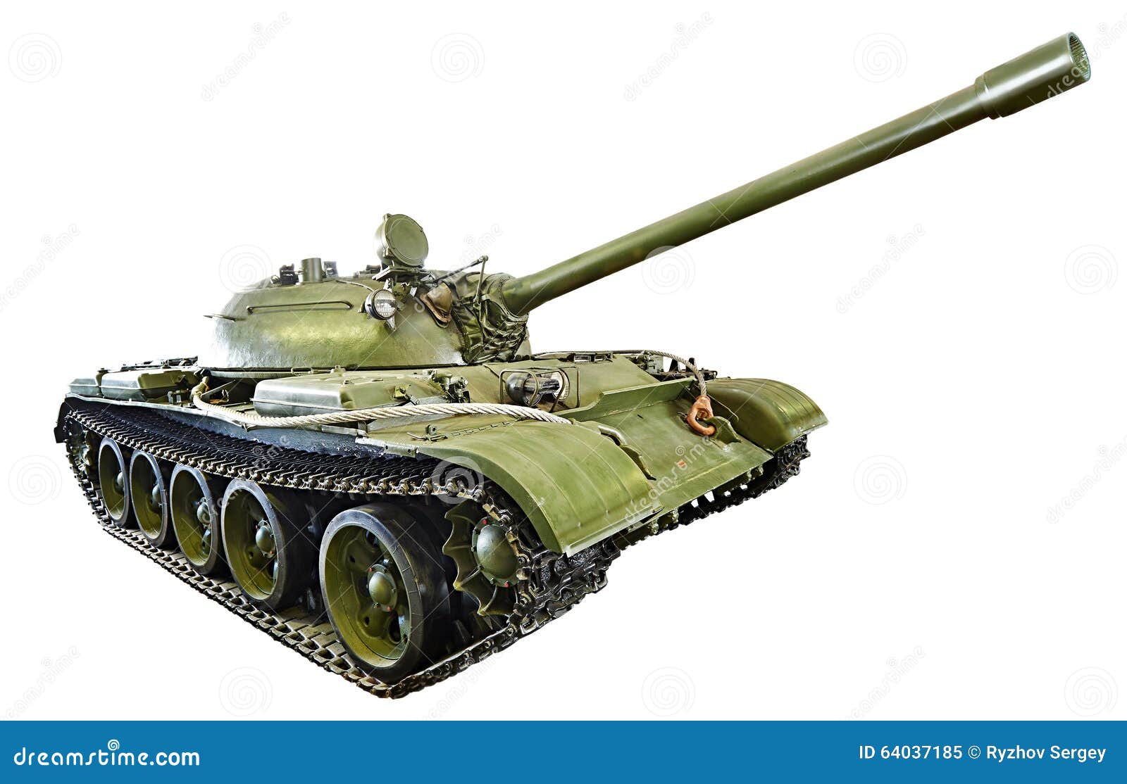 Soviet Medium Tank T-55.isolated Stock Image - Image of army, russia ...