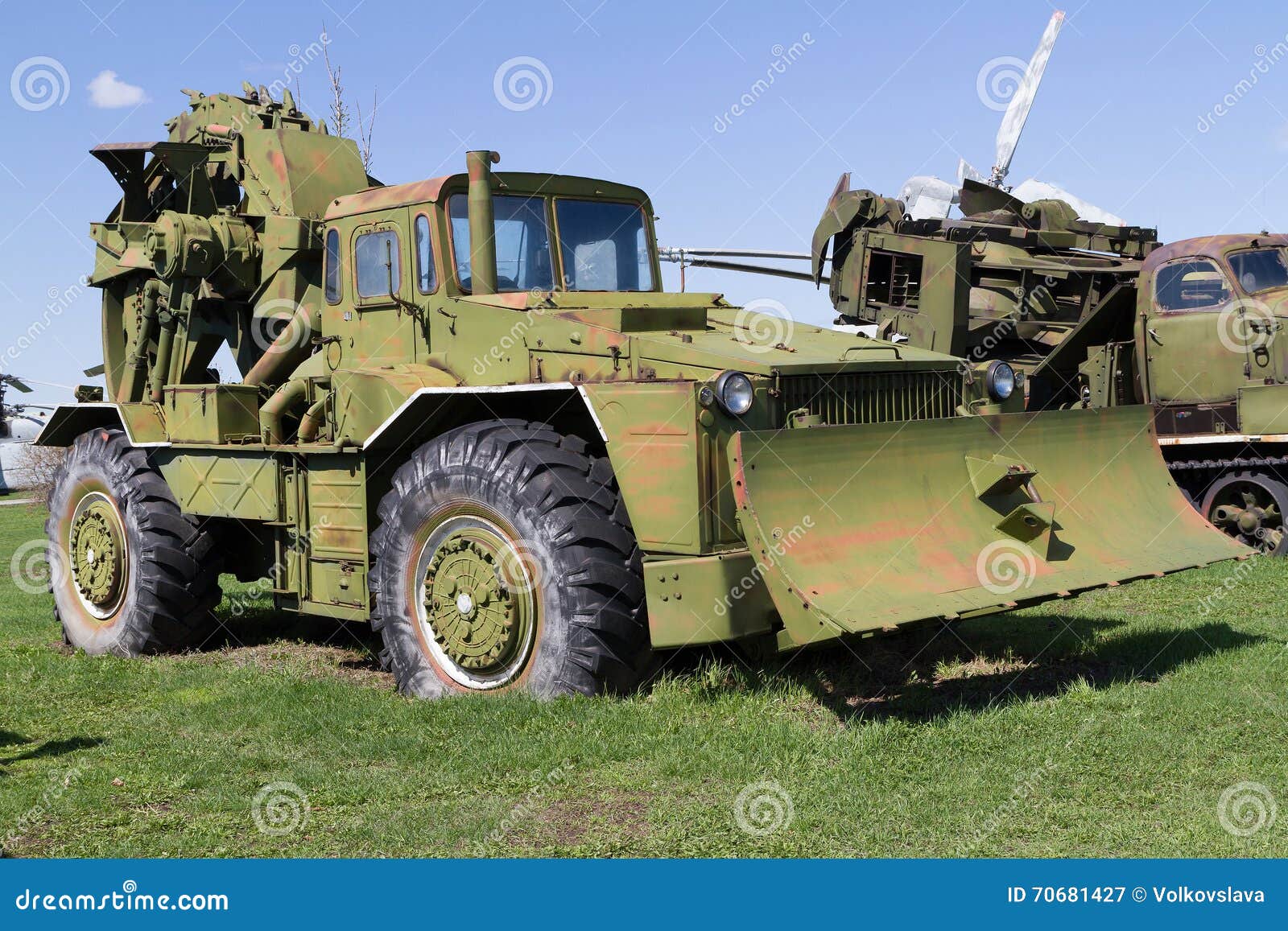 Soviet Military Vehicle of Tractor. Stock Image - Image of army, armed ...
