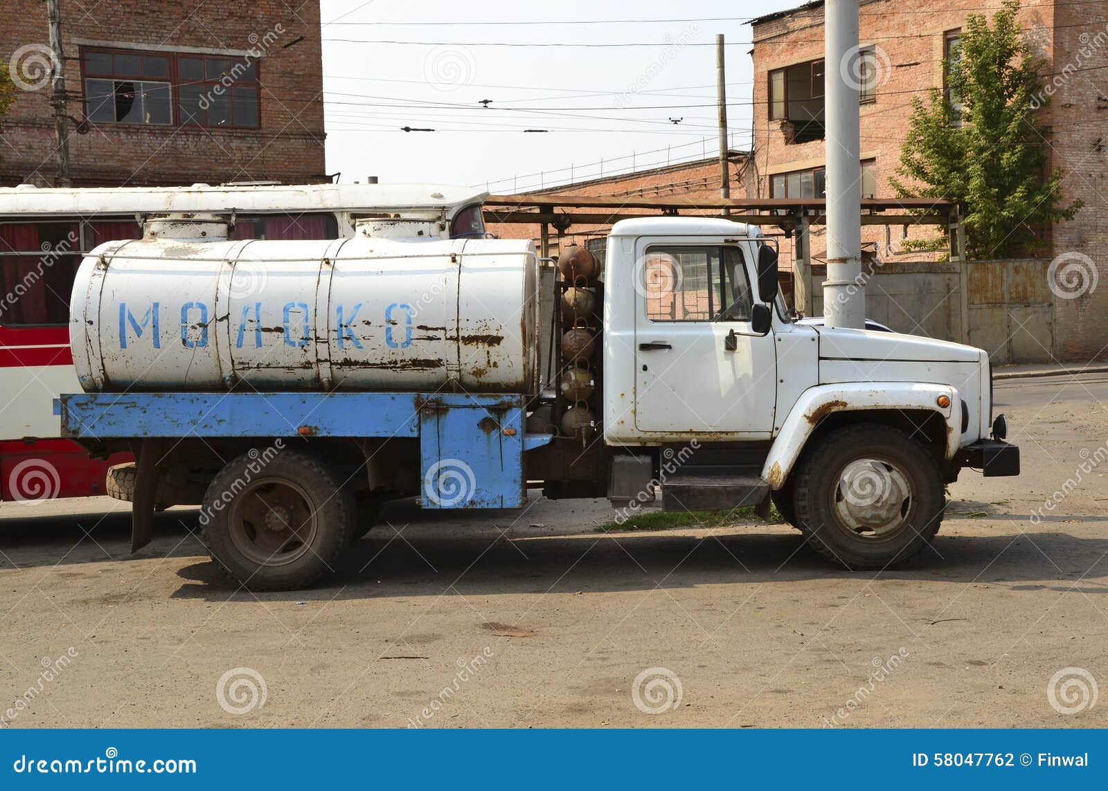 Soviet milk tanker editorial photography. Image of milk - 58047762