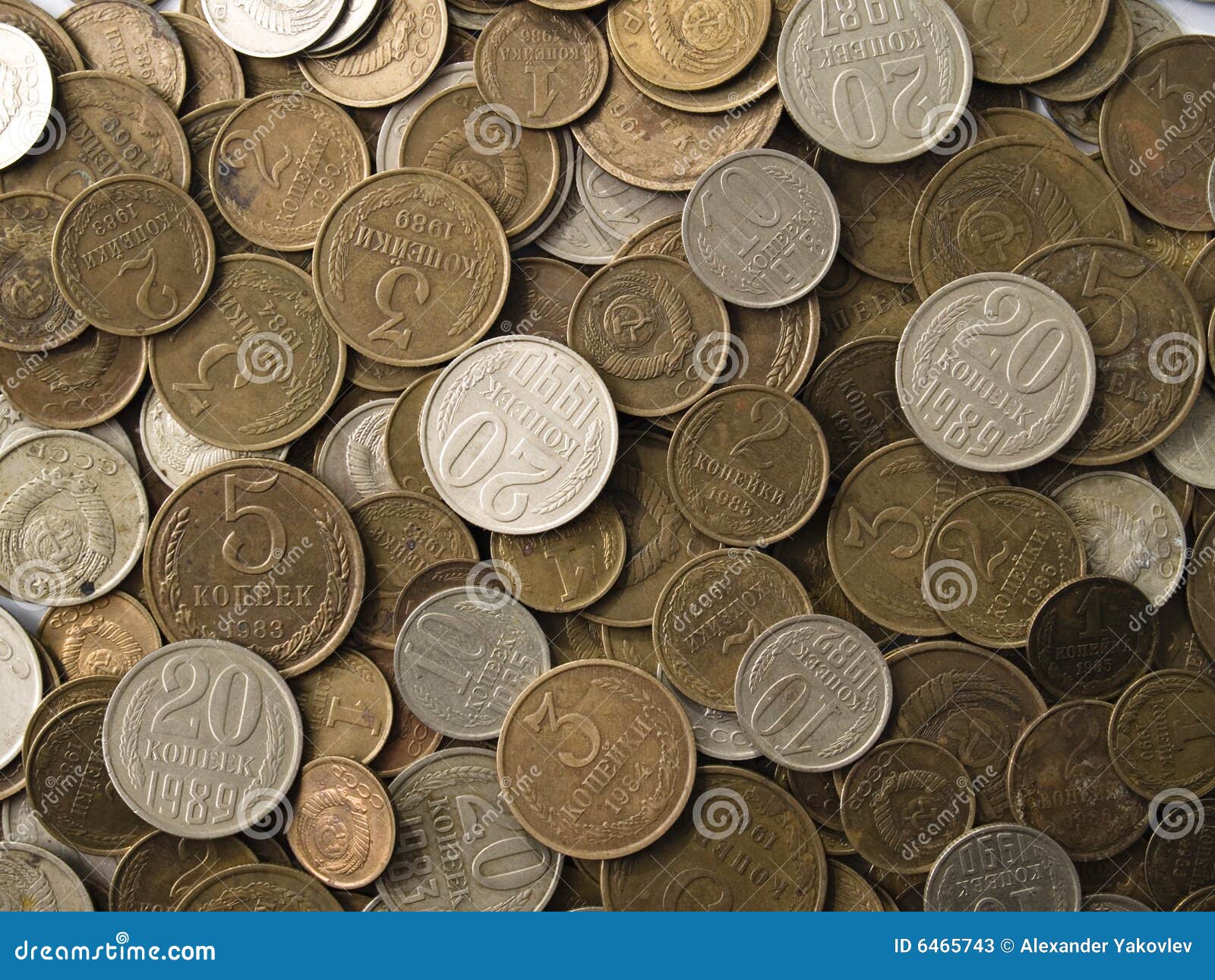 Soviet money stock image. Image of national, pennies, currency - 6465743