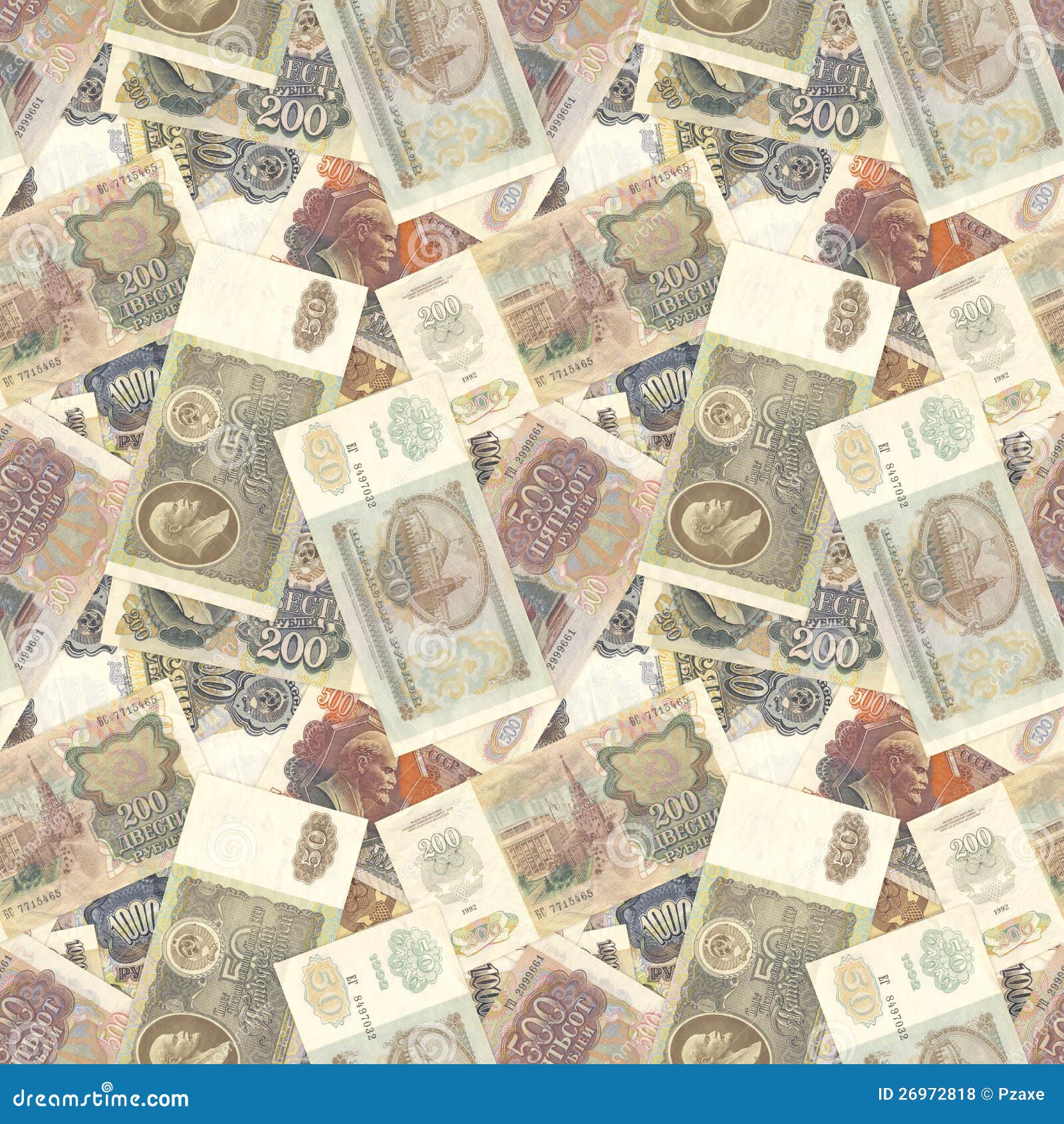 Soviet Money Seamless Texture Stock Photo - Image of bills, financial ...