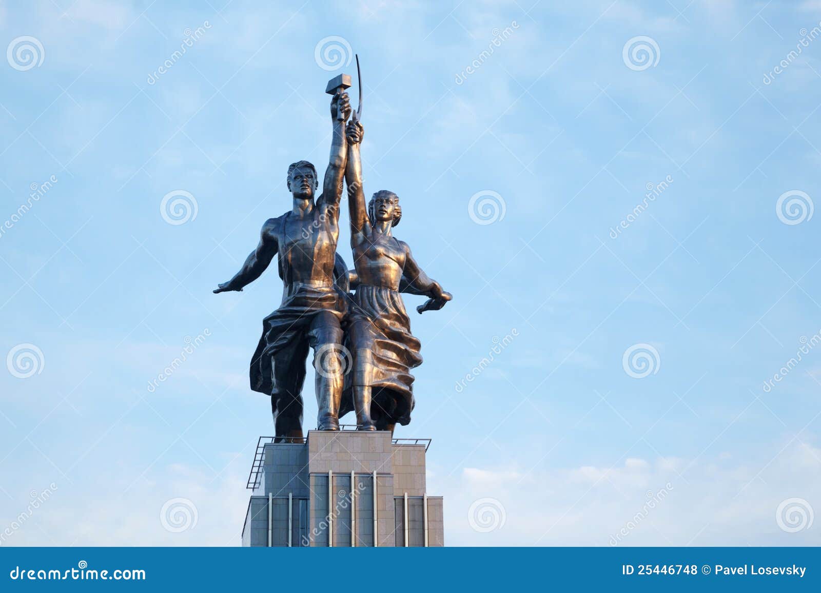 Soviet Monument Worker and Collective Farmer Editorial Stock Photo ...