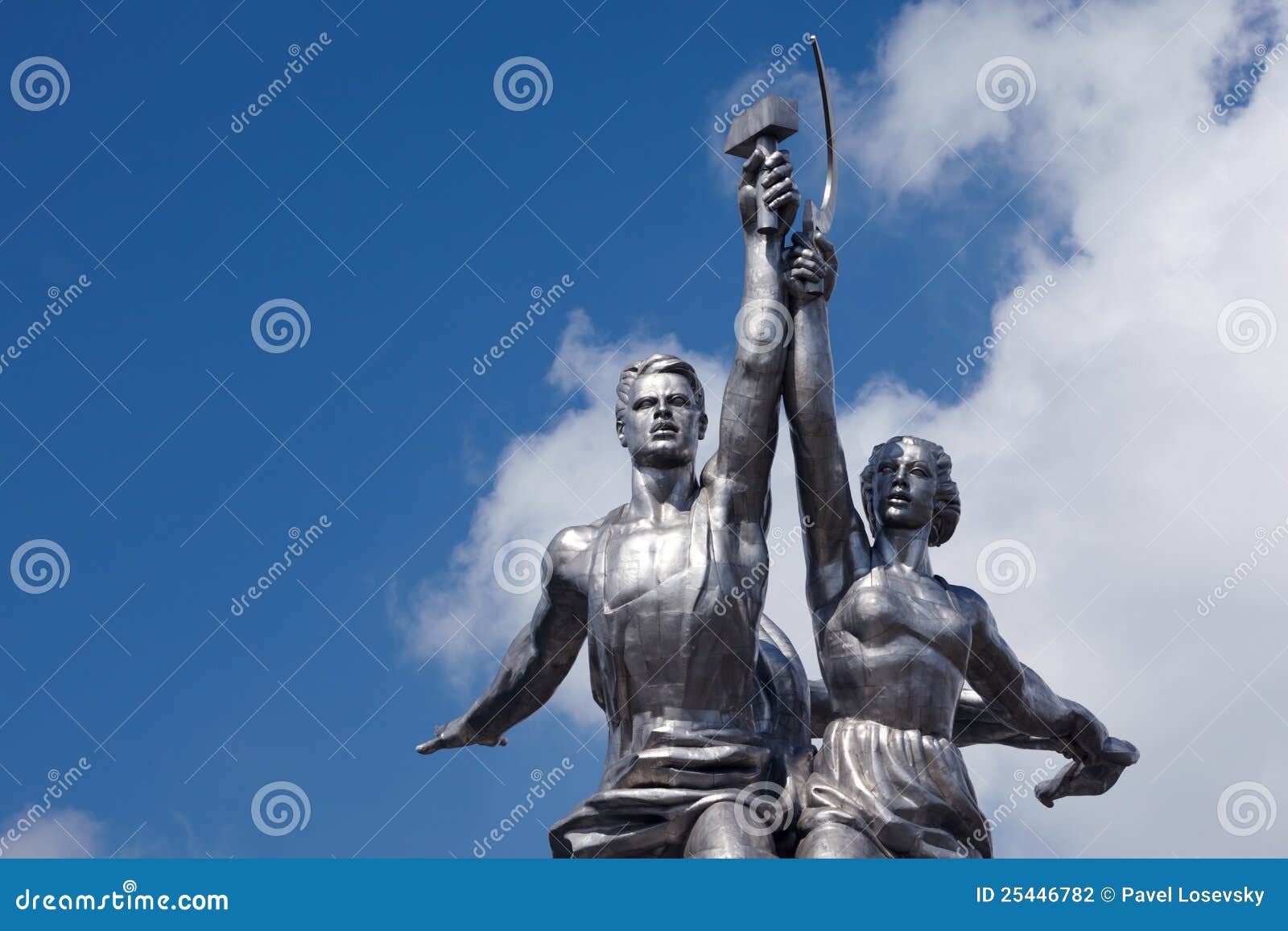 Soviet Monument Worker and Collective Farmer Editorial Photography ...