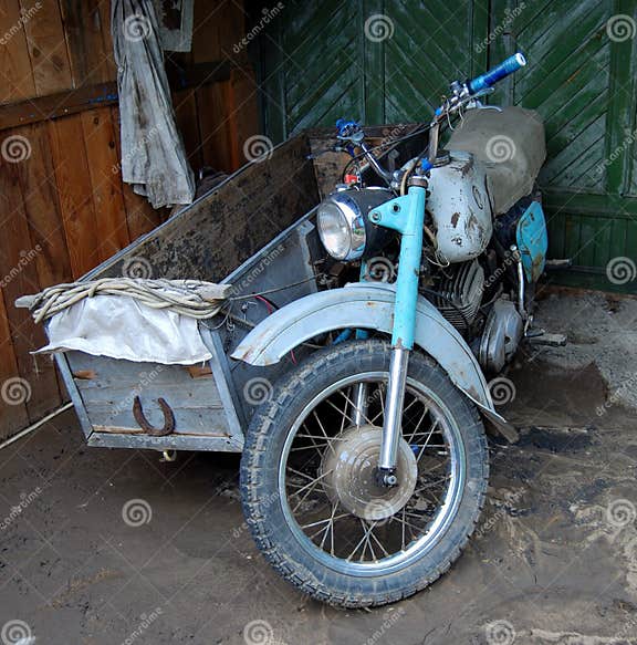Soviet motorcycle stock image. Image of transport, outdoors - 5767273