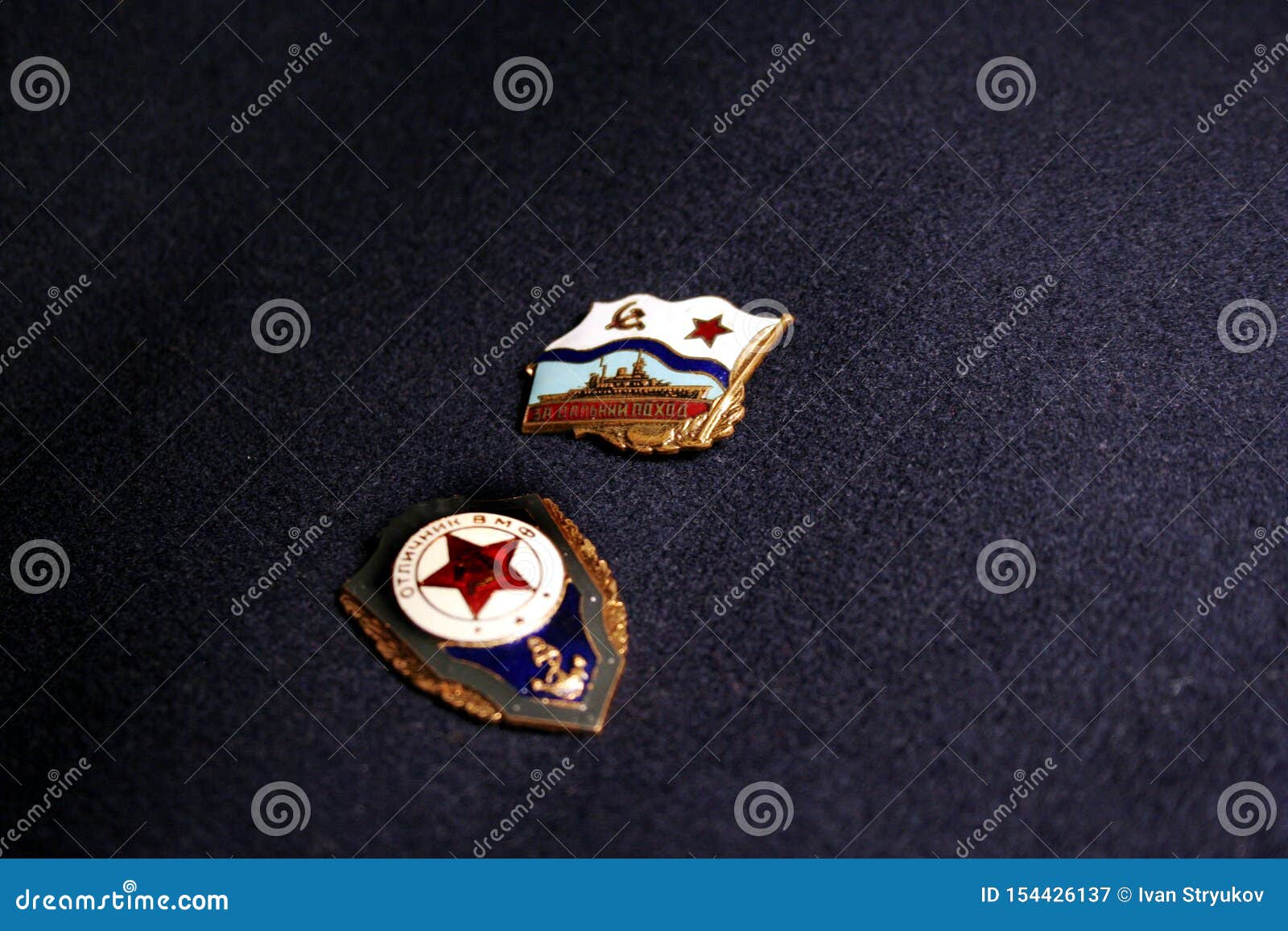 Soviet Navy Peakless Cap Isolated On A White Background. Label - The ...