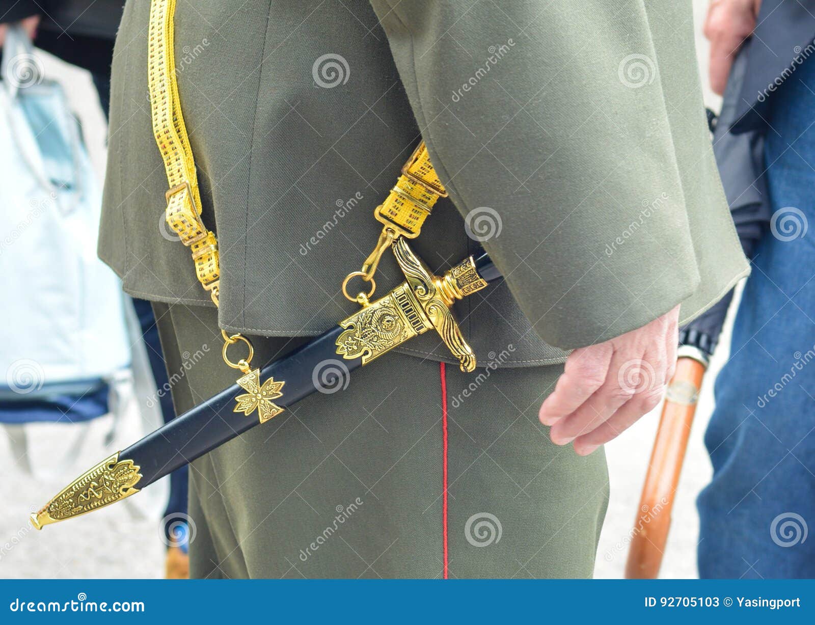 Soviet Officer Dagger in the Hands of Veteran in the Second World War ...