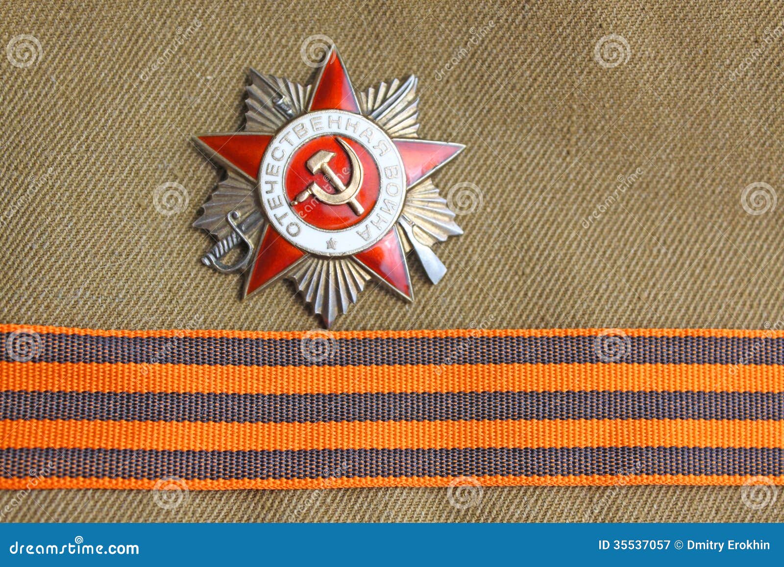 Soviet Orders Greate National War and the St. George Ribbon Stock Image ...