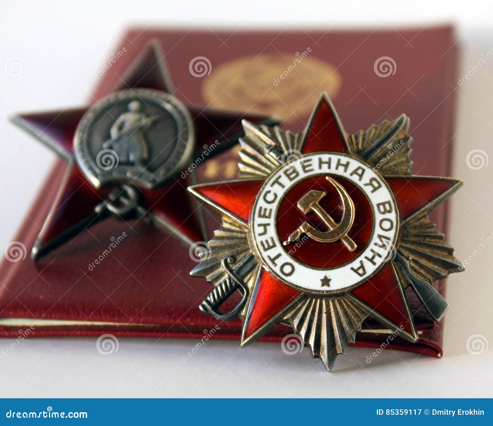 Soviet Orders. Red Star and Greate National War Editorial Photography ...