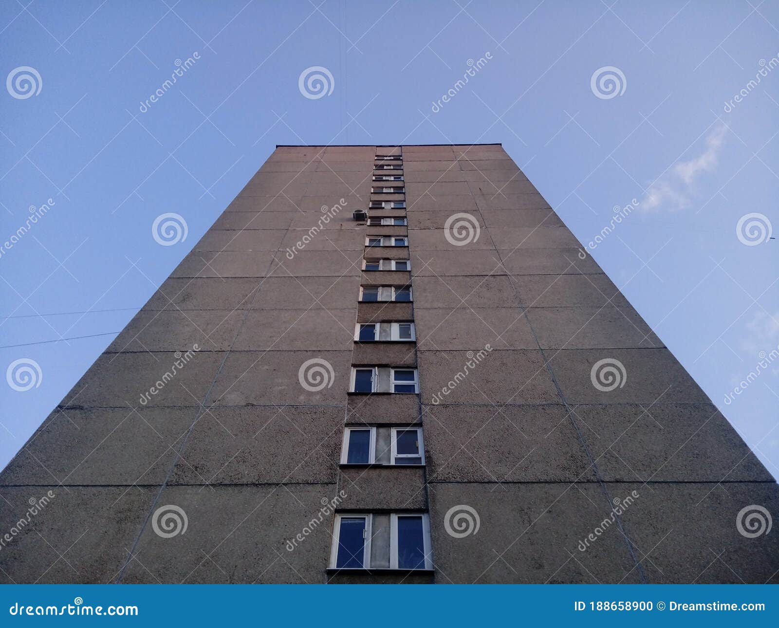 Soviet panel building stock photo. Image of city, urban - 188658900
