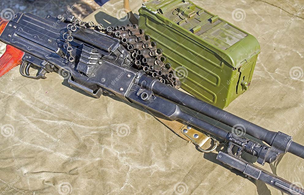 The PK Machine Gun Kalashnikov Stock Image - Image of ak47, arms: 103014803
