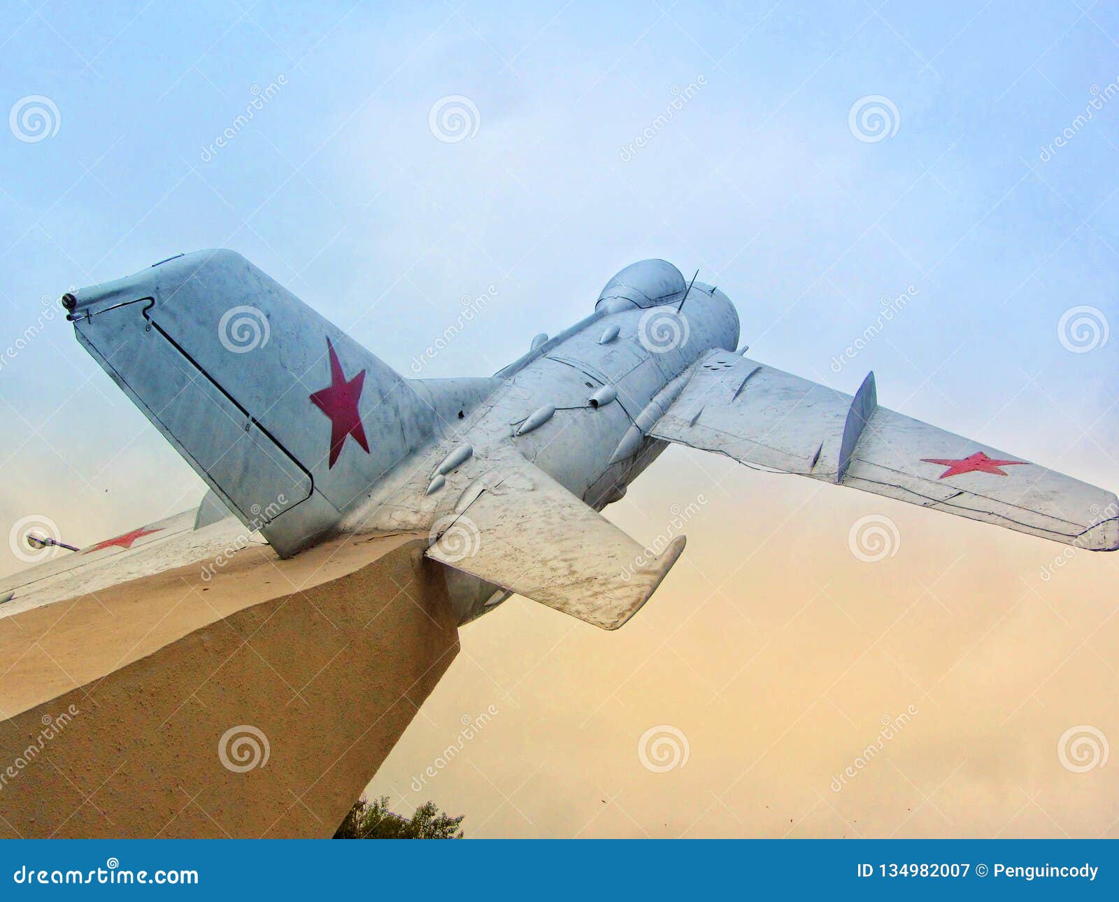 Soviet plane monument stock image. Image of monument - 134982007