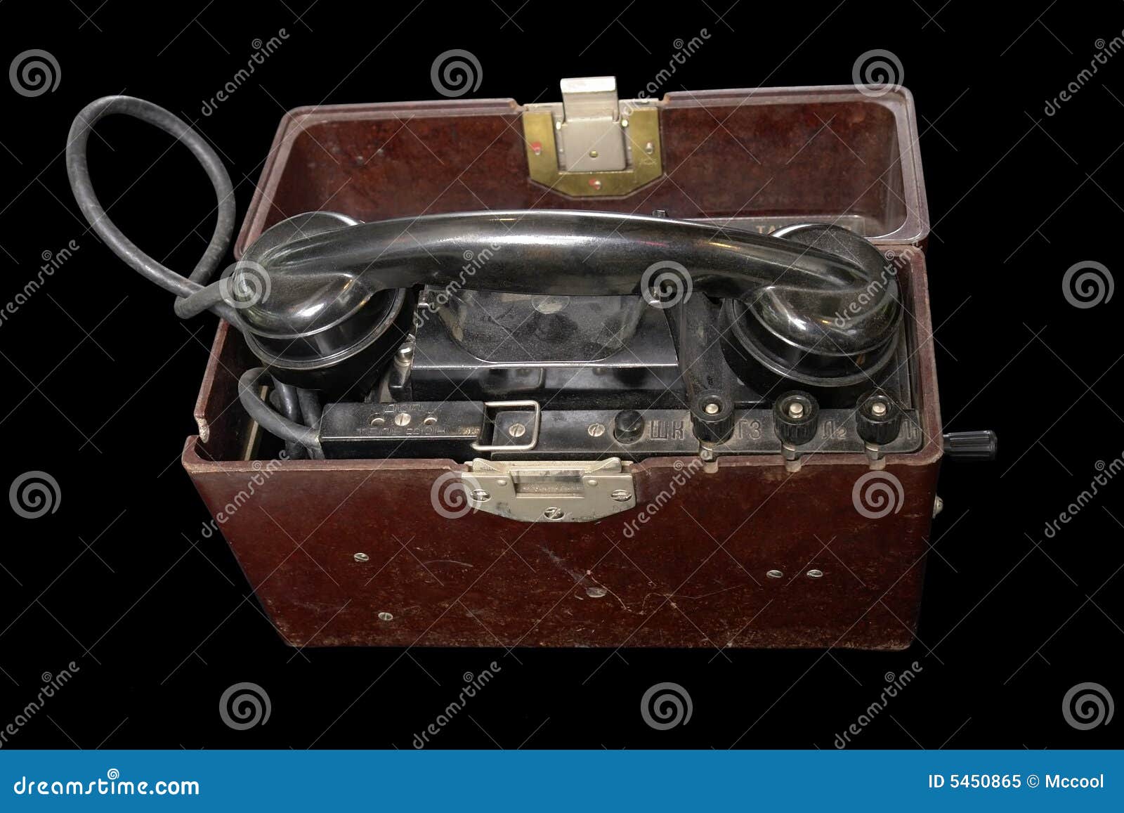 Soviet Portable Telephone Set Stock Image - Image of russian, antiquity ...