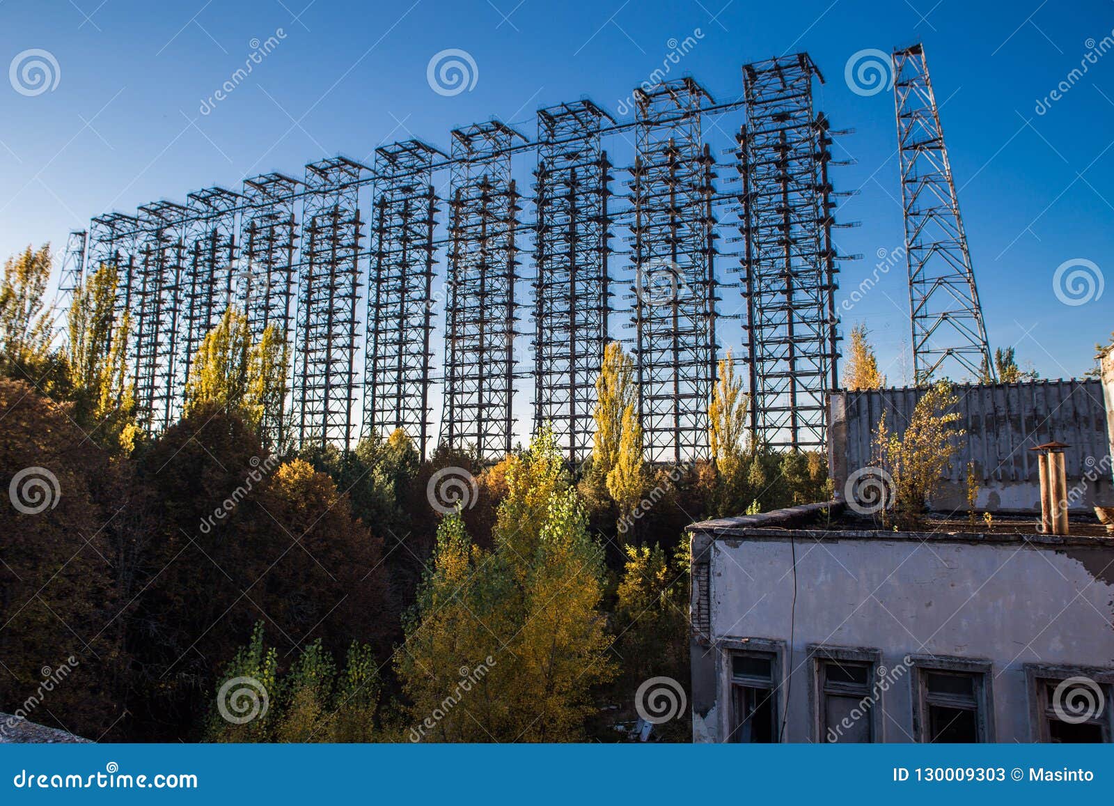 Soviet Radar System Duga Near Chernobyl Nuclear Power Plant Royalty ...