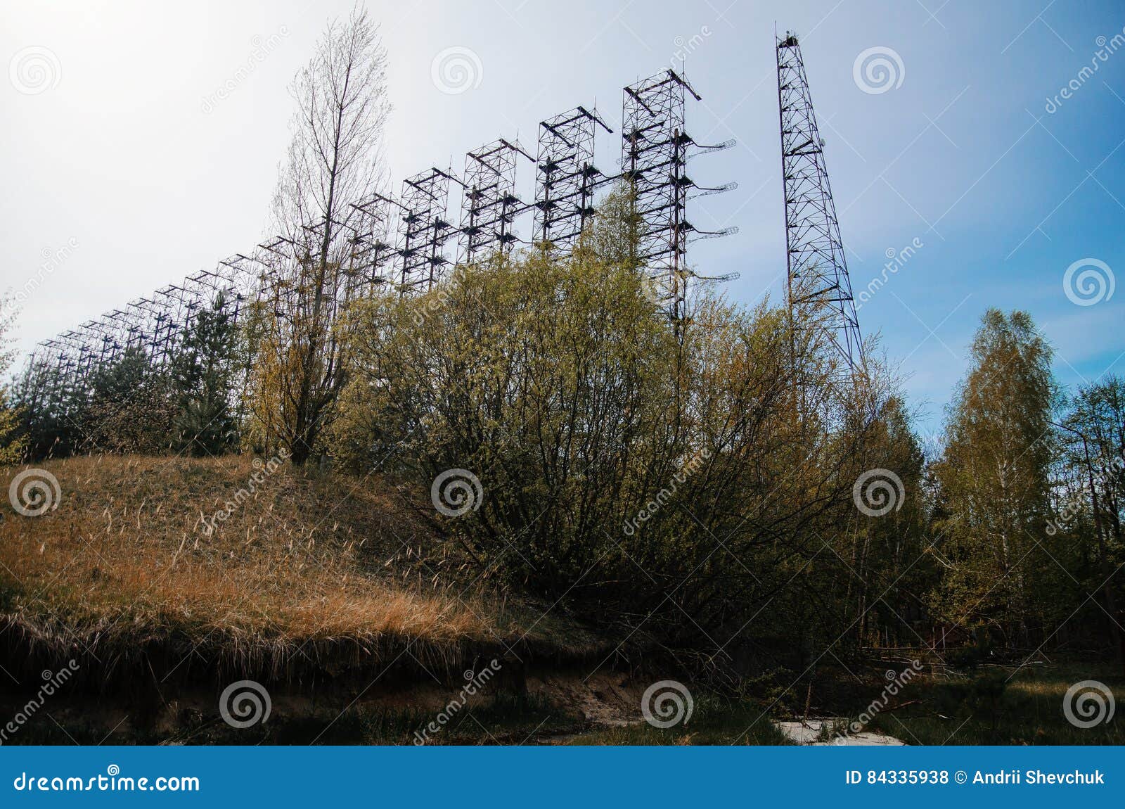 Soviet Radar DUGA 3 Near Chernobyl Ghost Town at Ukraine. Stock Photo ...