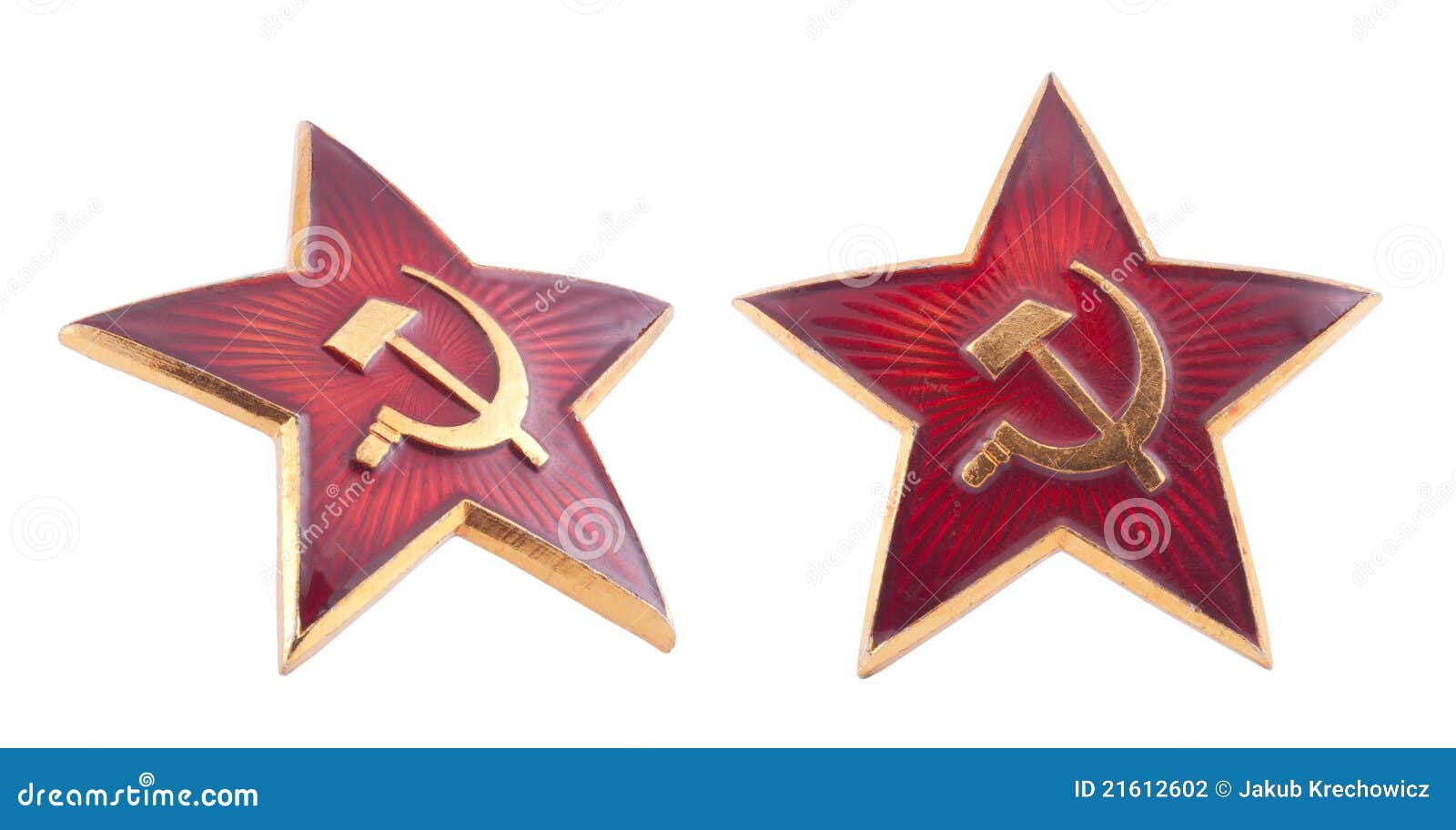 Soviet Red Star Badge with Clipping Path Stock Photo - Image of sickle ...