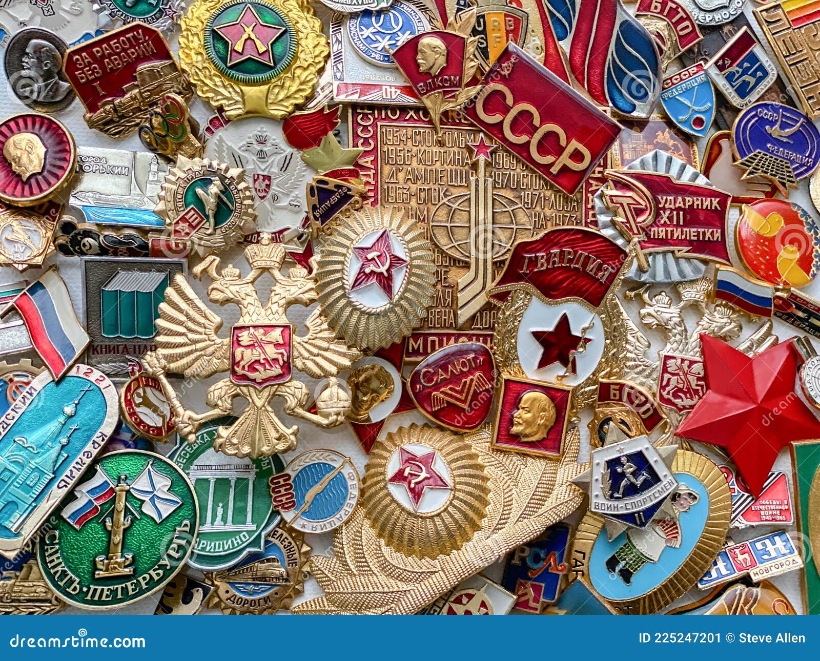 Soviet Revolutionary Badges Editorial Photo - Image of socialist ...