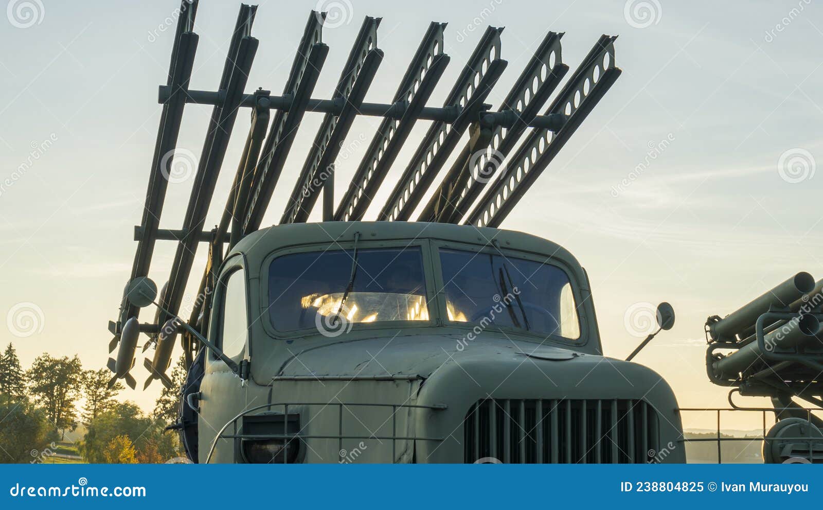 Soviet Rocket Launcher during the World War Second. Vintage Soviet ...