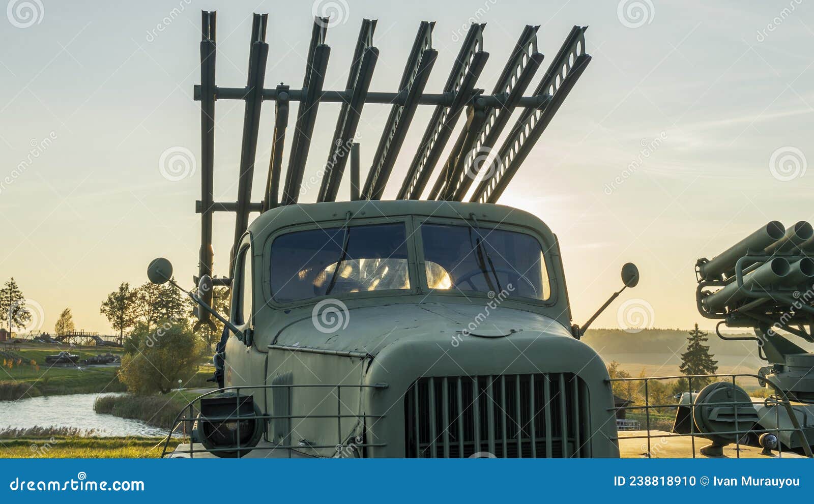 Soviet Rocket Launcher during the World War Second. Vintage Soviet ...