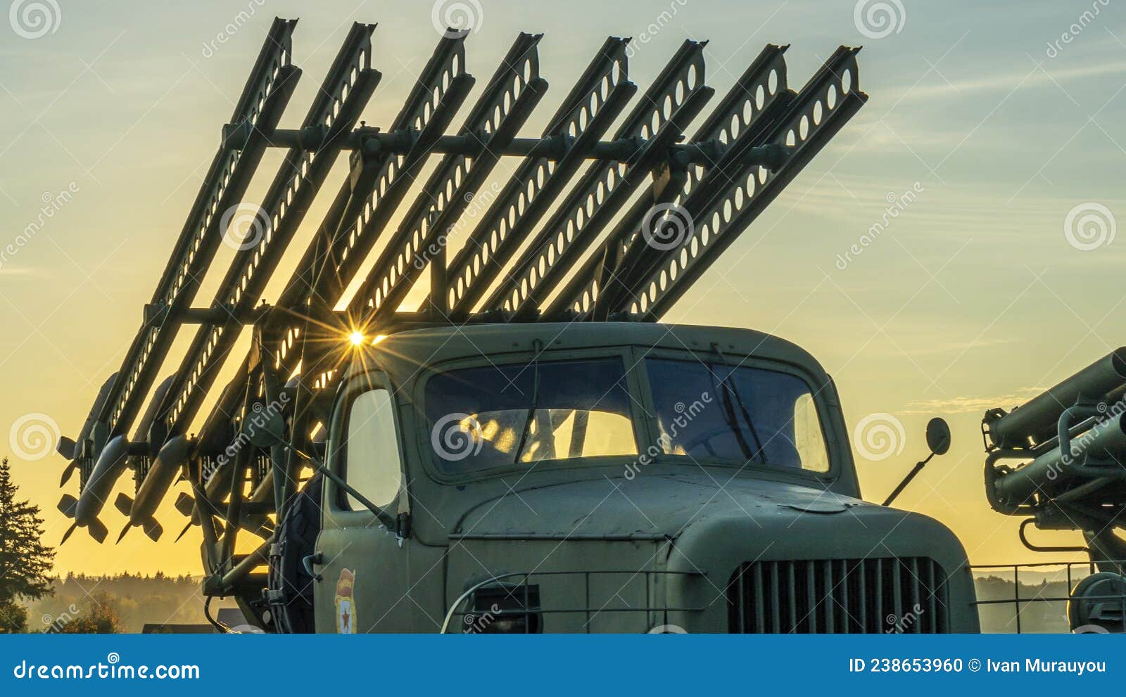 Soviet Rocket Launcher during the World War Second. Vintage Soviet ...