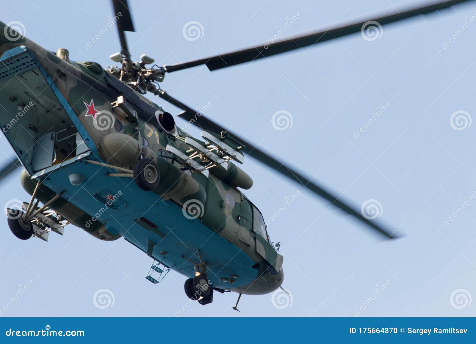 Soviet / Russian Multi-purpose Helicopter Mi8 Stock Photo - Image of ...