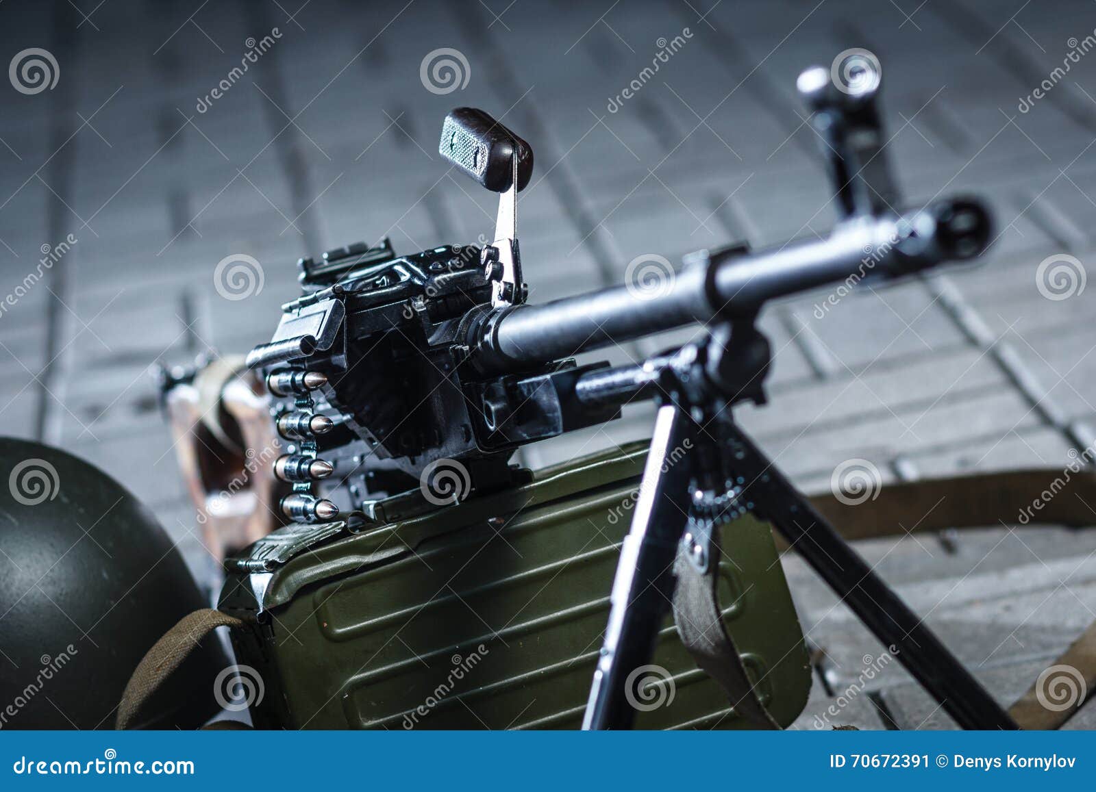 Soviet Russian Weapon: PKM Detail Stock Image - Image of mafia ...