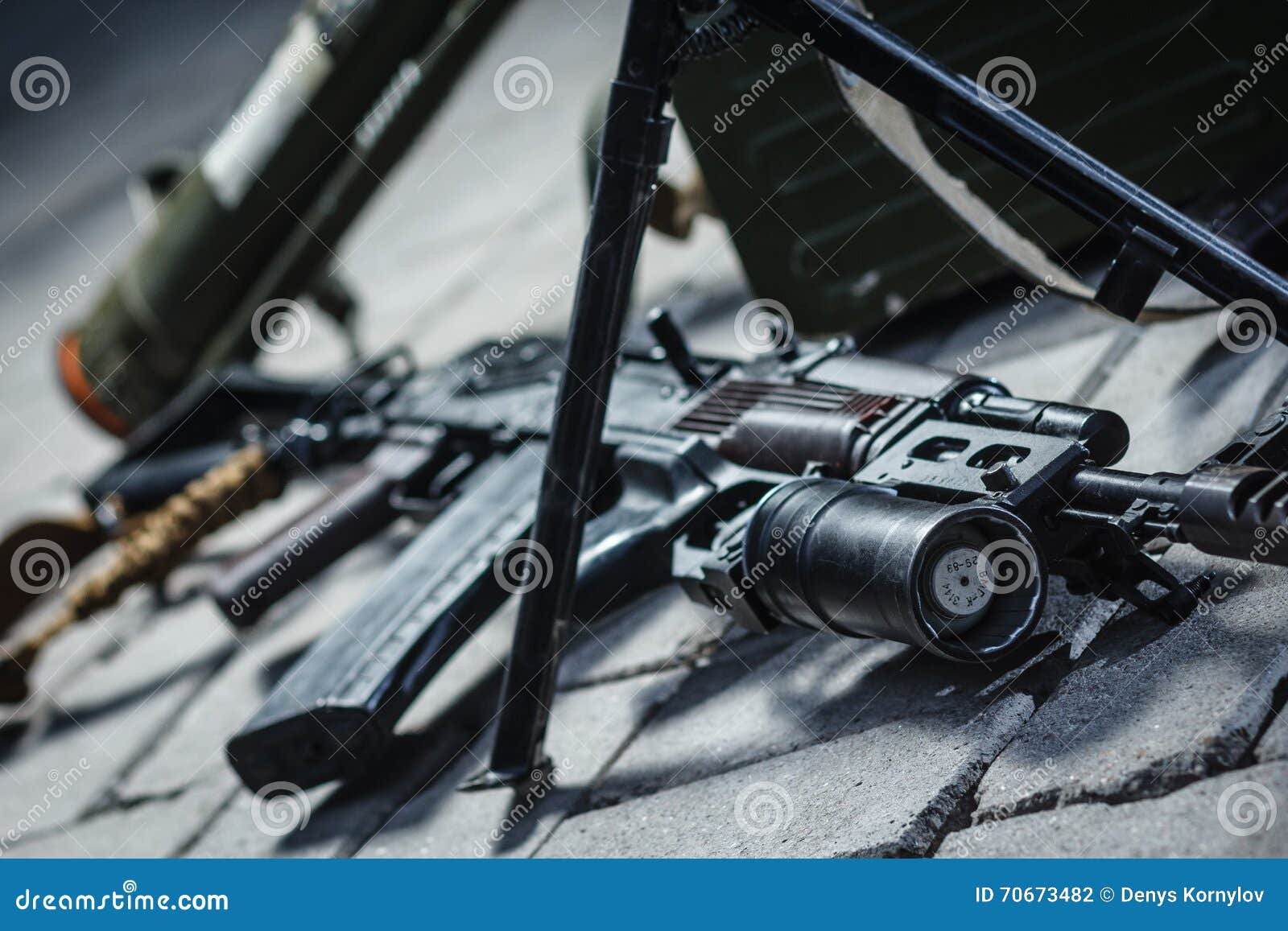 Soviet Russian Weapon: Weapon Pile Stock Photo - Image of police, crime ...