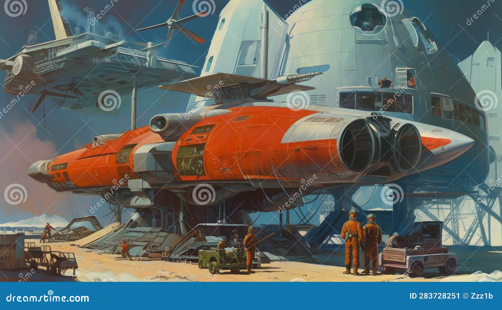 Soviet Sci-fi Futuristic Spacecraft Art, Neural Network Generated Image ...