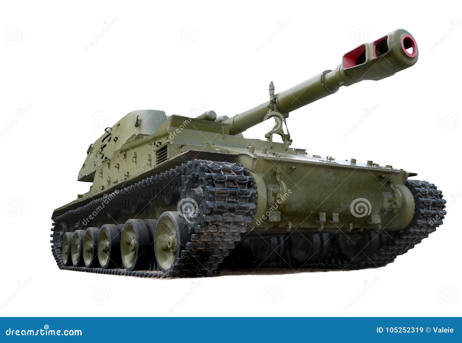Soviet Self-propelled Howitzer Stock Image - Image of army, transport ...