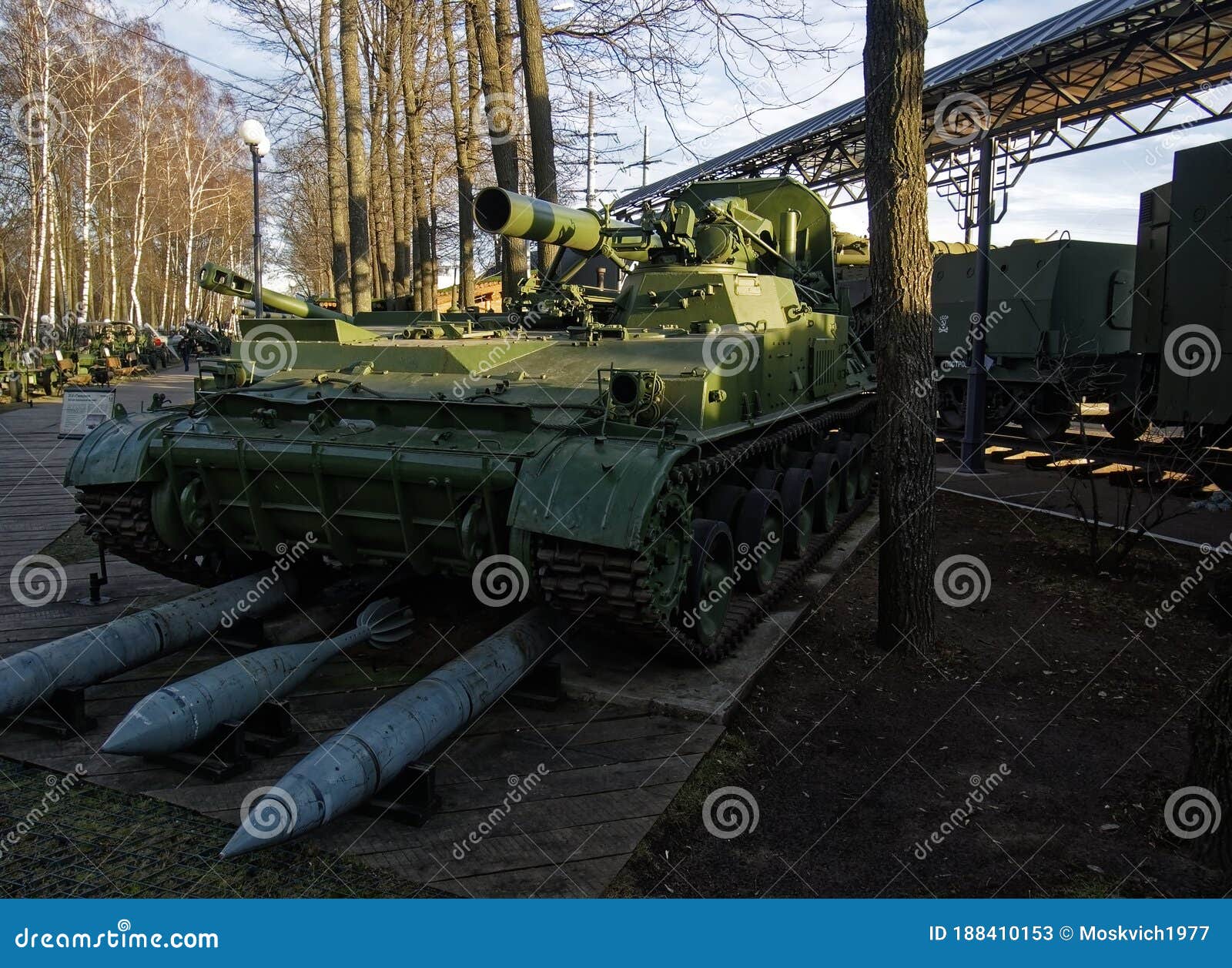 Soviet Self-propelled Mortars in the Museum Editorial Stock Photo ...