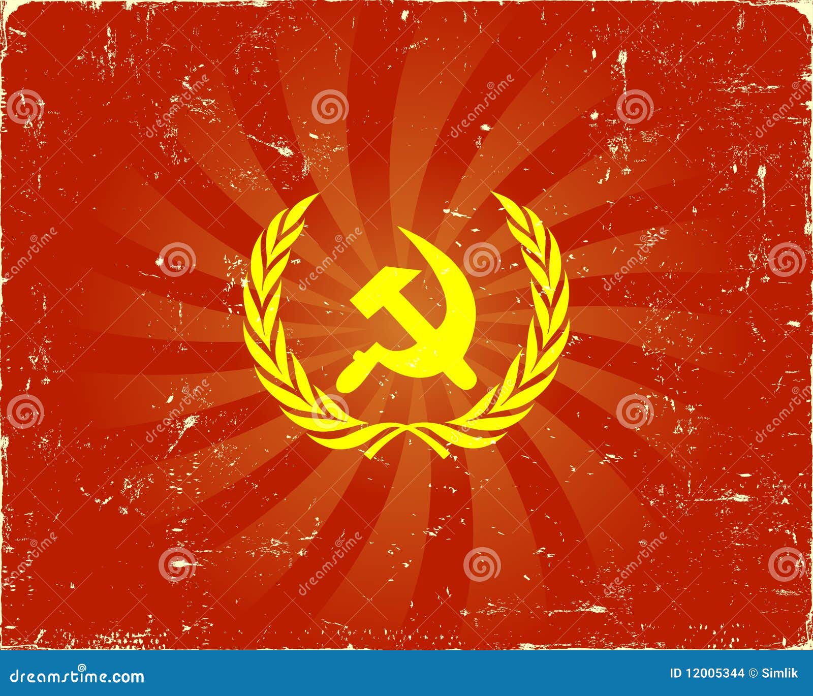 Soviet sign background stock vector. Image of hammer - 12005344