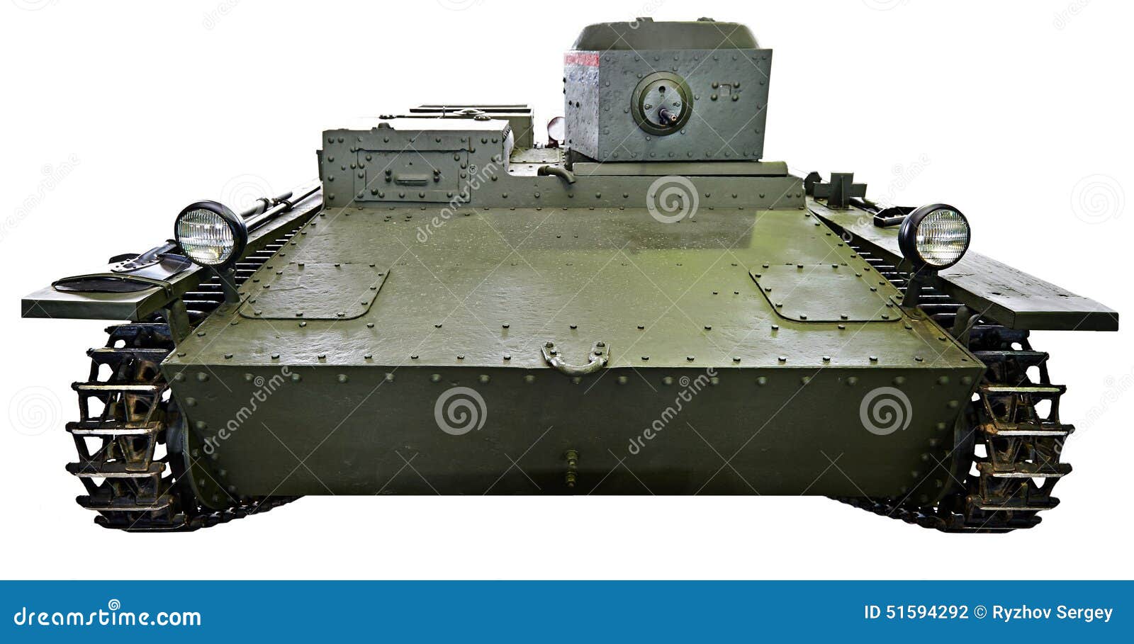 Soviet Small Amphibious Tank T-38 Isolated Stock Photo - Image of ...