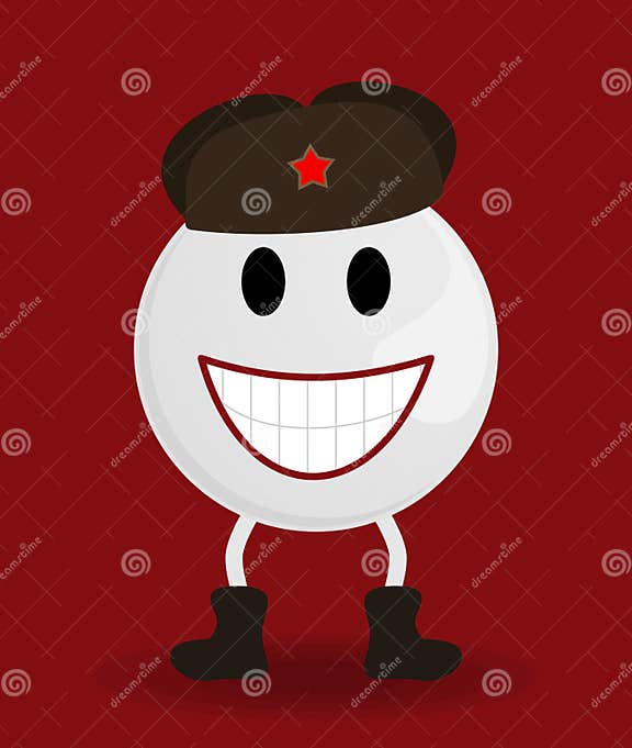 Soviet smile stock vector. Illustration of mischief, icon - 20345033