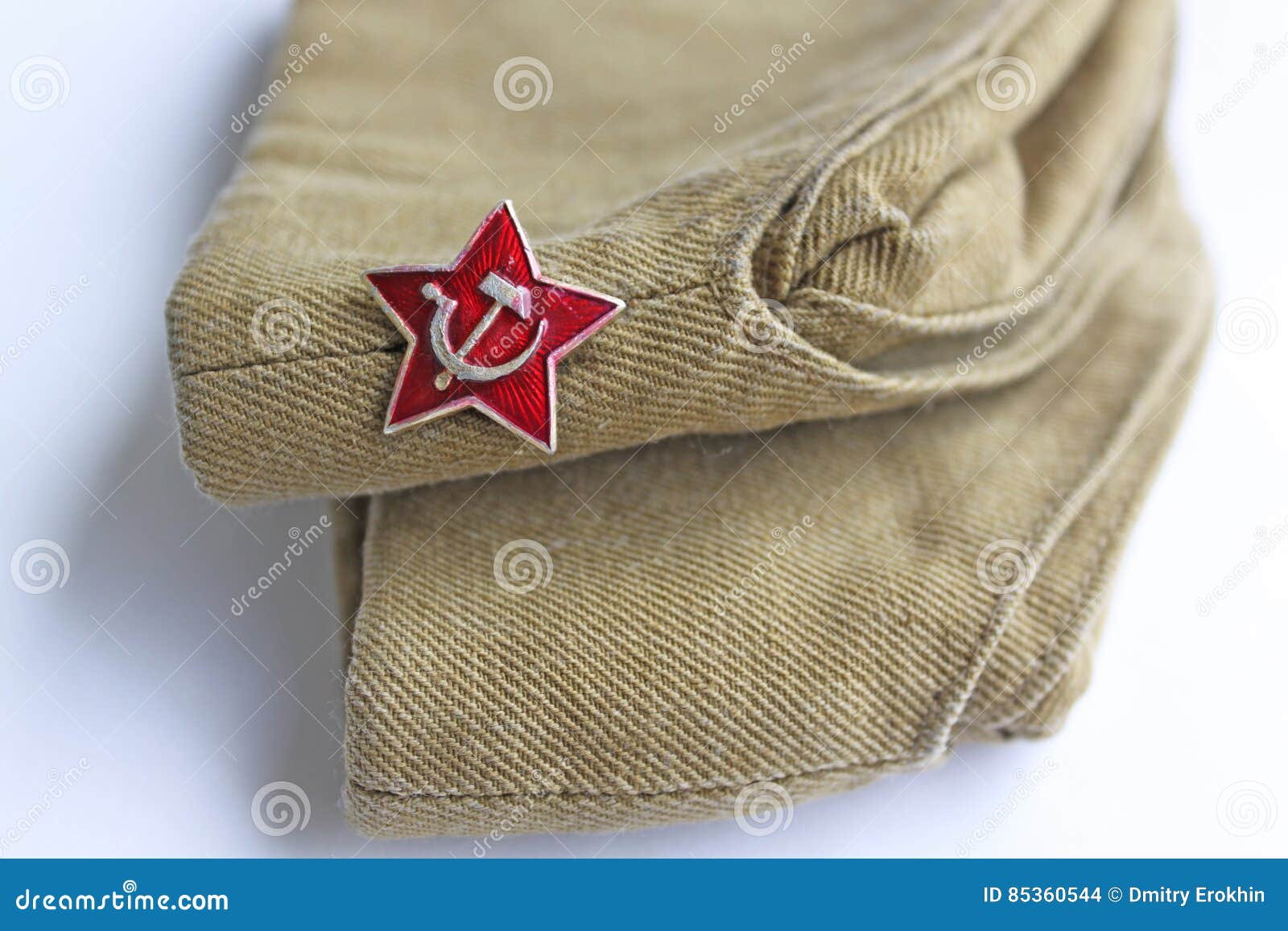 Soviet Soldier Field Cap with a Red Star Editorial Stock Image - Image ...
